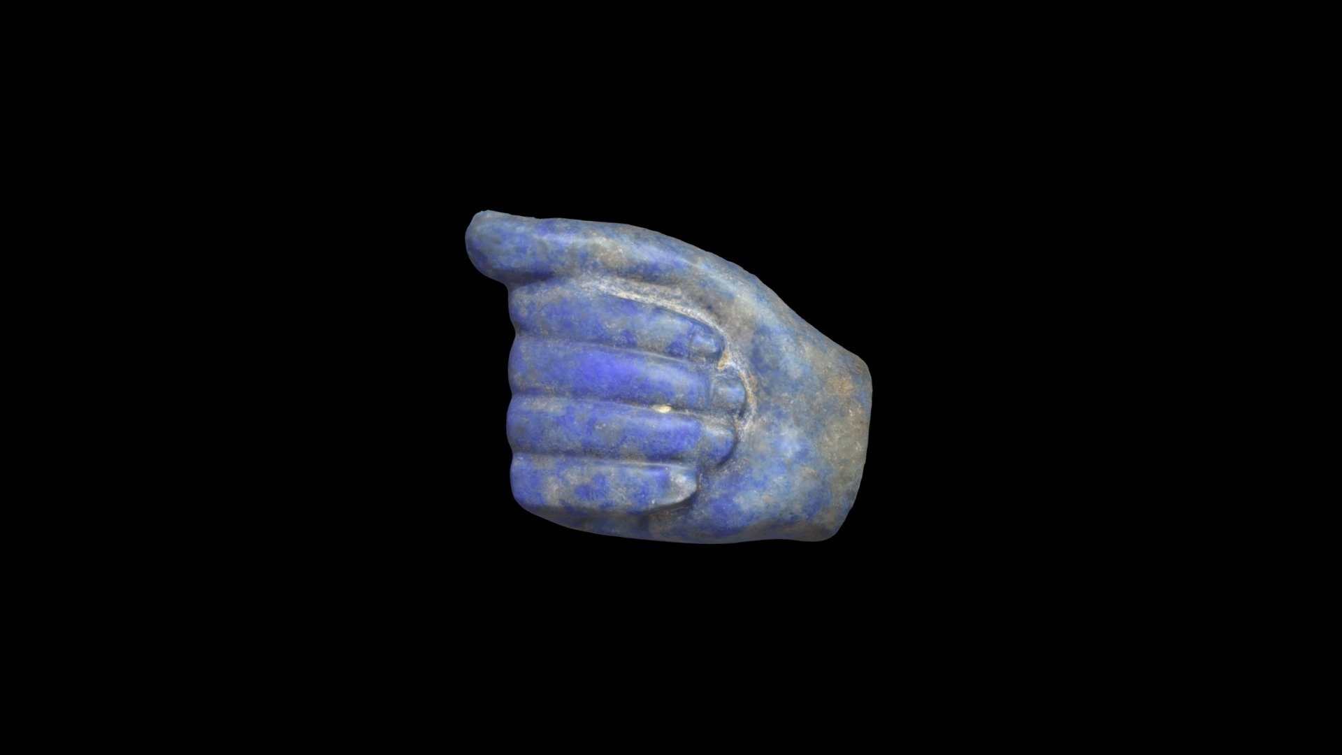 Egyptian Statue Fragment (Hand) E10517A - 3D model by ISAC Museum ...