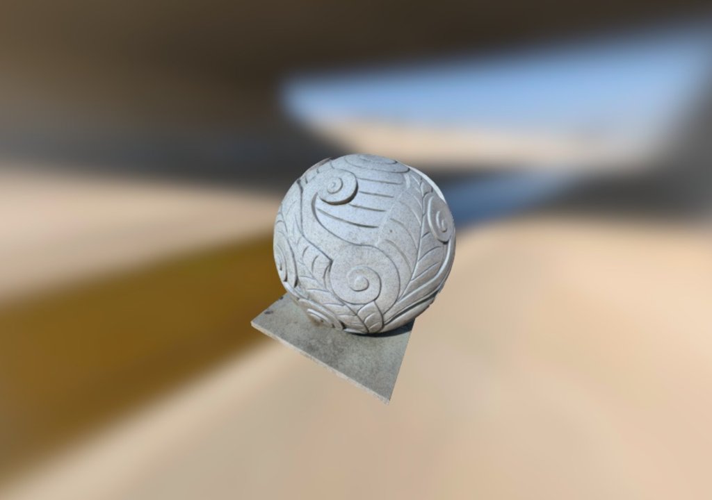 Stone ball(edited by MeshMixer) - 3D model by tonzespace [056acd6 ...