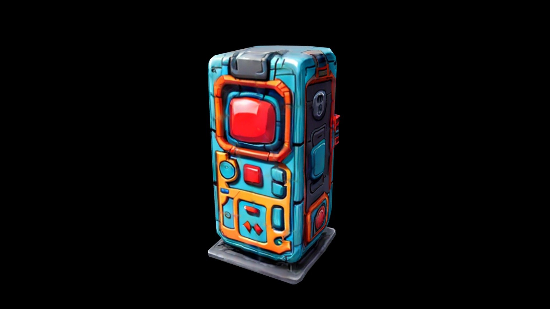 3D Render of a Funky, Textured Cube - Download Free 3D model by klrxyz ...