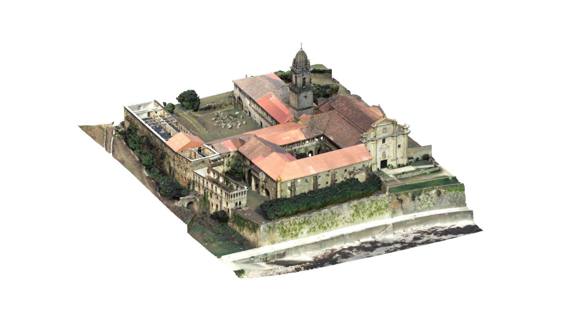 Monasterio de Oia - 3D model by TOPODEL [056b90e] - Sketchfab
