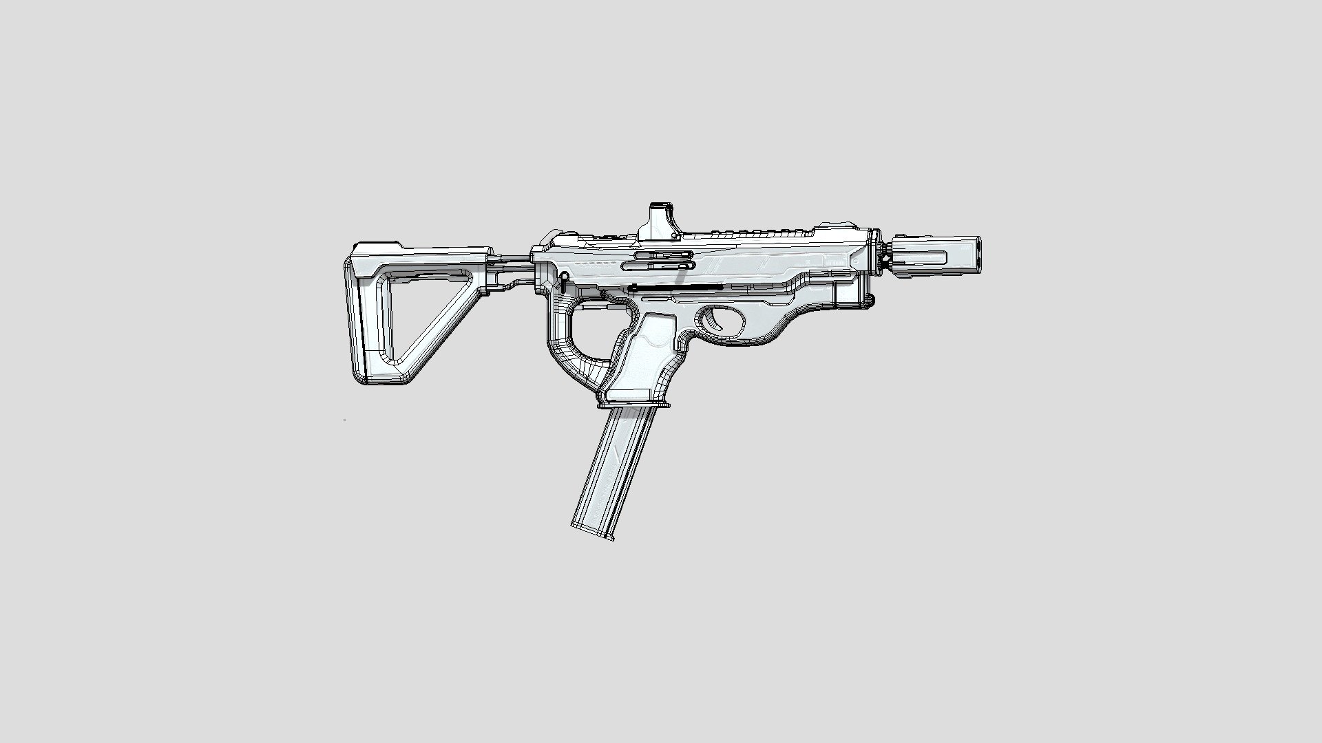 sci-fi-smg-gun-free - 3D model by srujangoudsanem [056c2f4] - Sketchfab