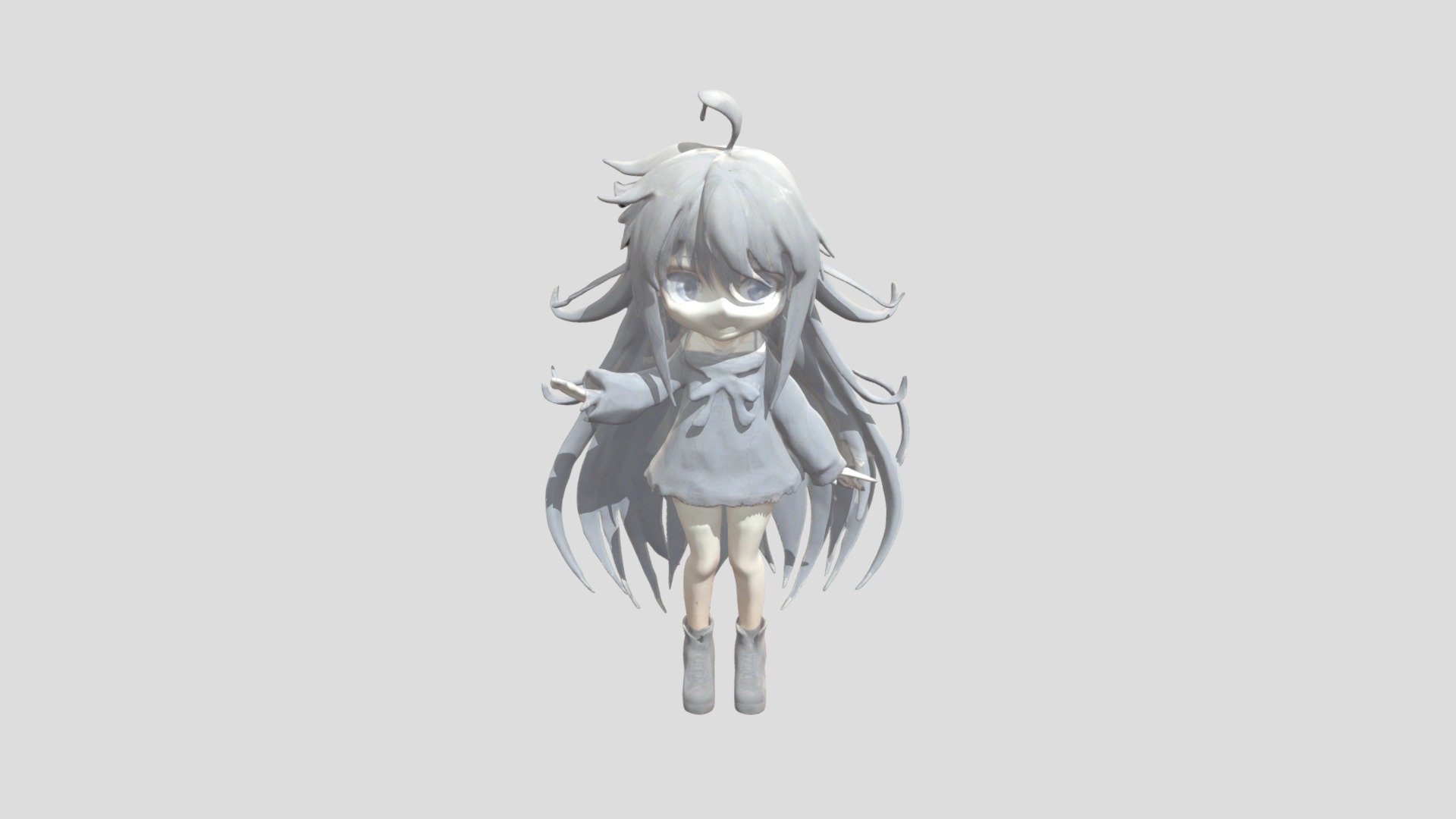 anime girl 3d model - Download Free 3D model by nebula mesh station ...
