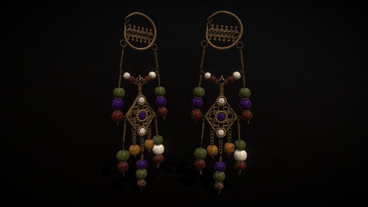Earring 3D models - Sketchfab