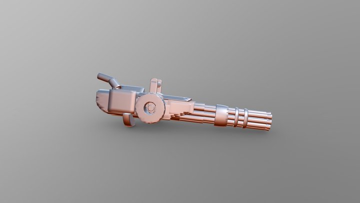 Gatling-gun 3D models - Sketchfab