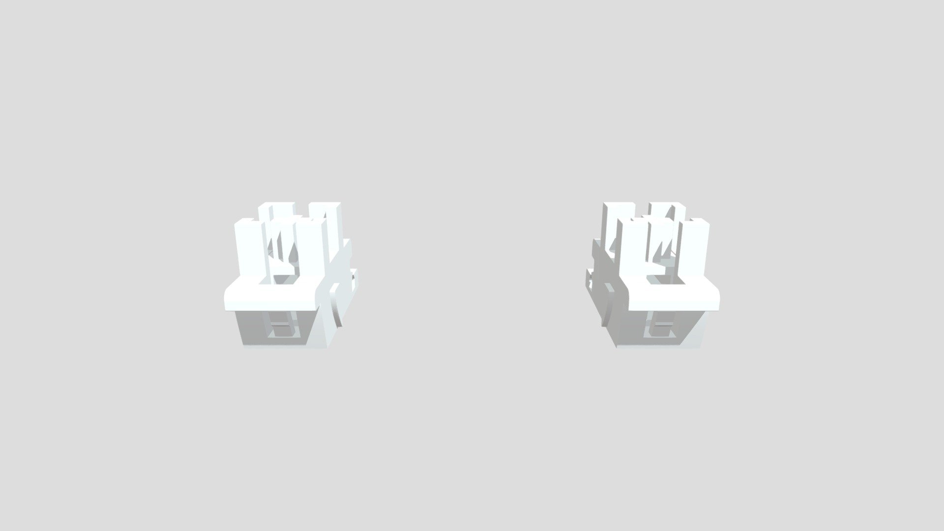 键盘卫星轴Keyboard Plate Mounted Stabilizer - Download Free 3D model by ...