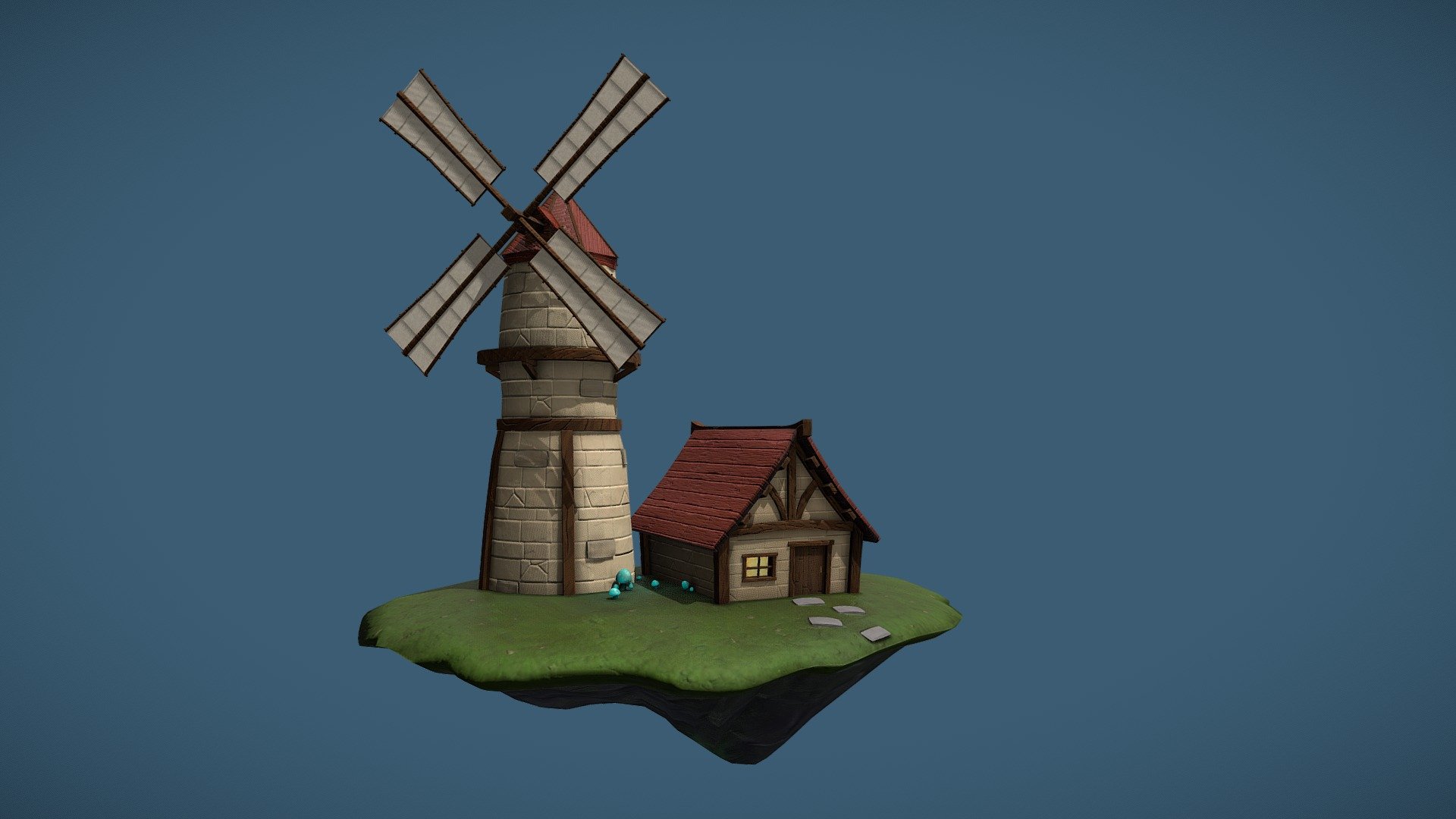 Fantasy Windmill - 3D model by matt (@matthewshannon) [05792f1] - Sketchfab