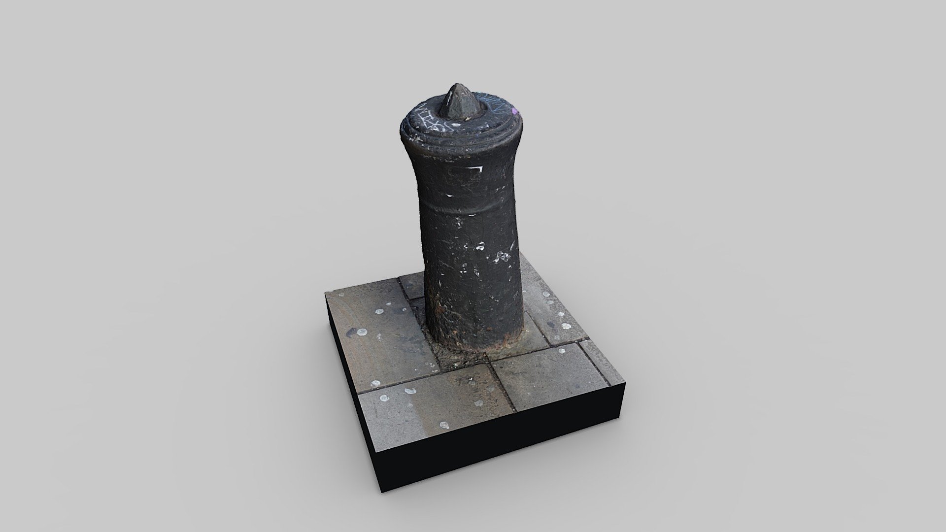 Brick Lane Cannon Bollard - Download Free 3D model by artfletch ...