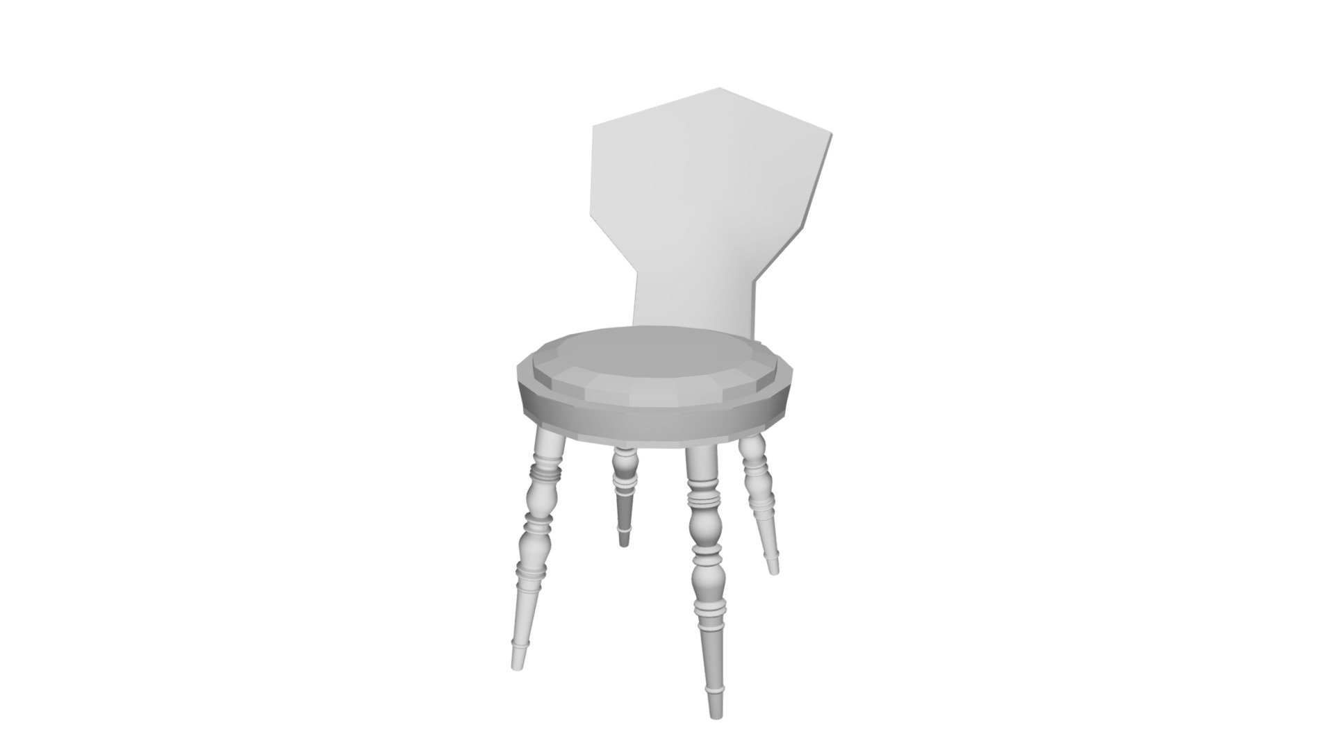The Icicle chair with black cushion. DG-HOME - 3D model by dg-home.ru ...