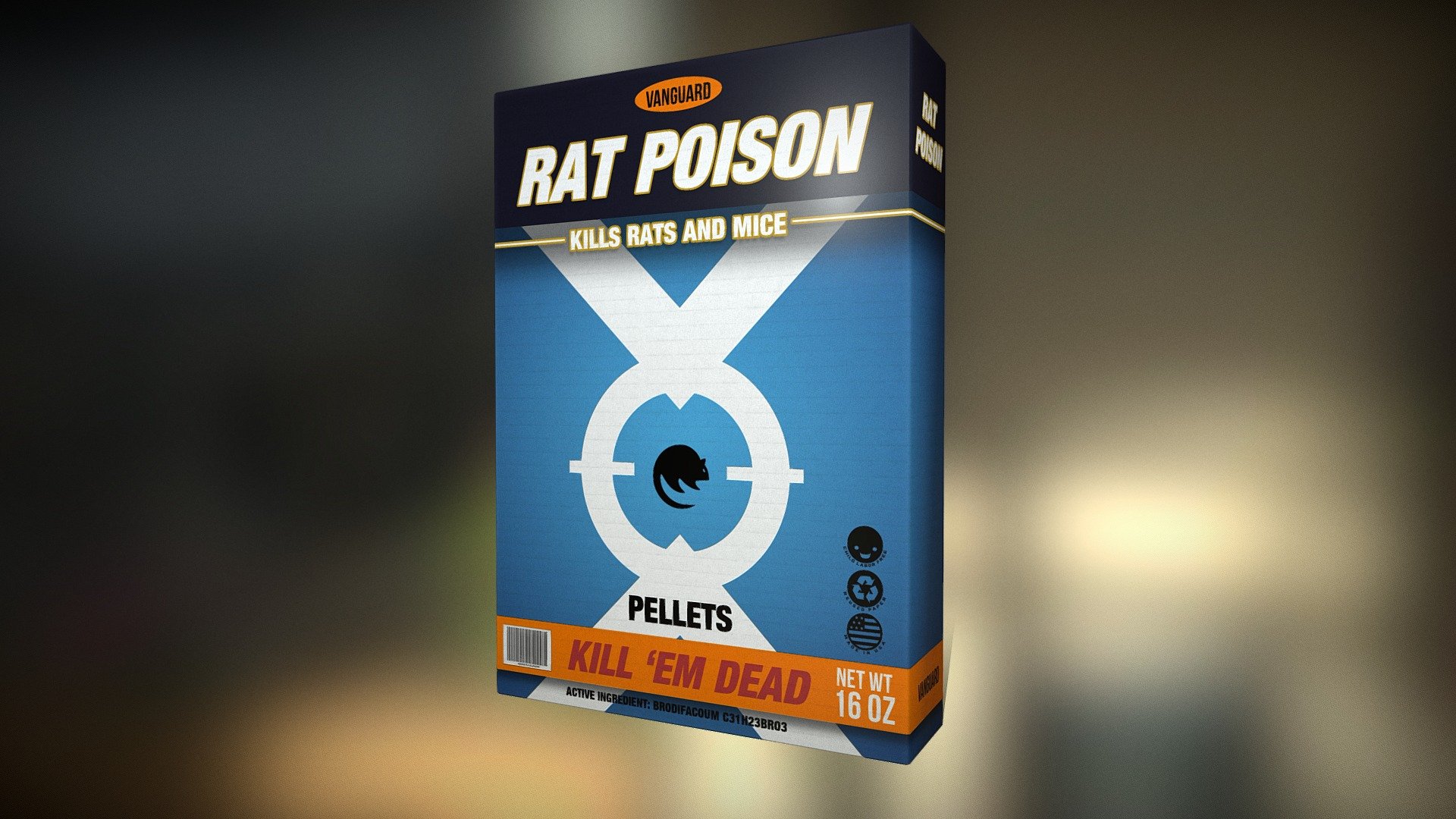 Rat Poison Box Art - 3D model by ptsldn [0582e10] - Sketchfab