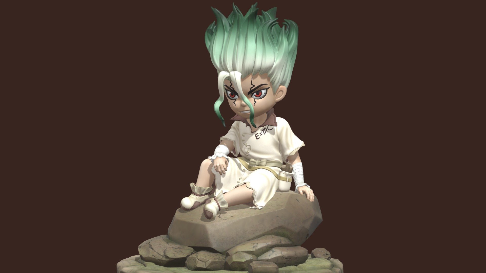 Figruine Chibi Senku Ishigami Dr.Stone - 3D model by ChibiVerse ...