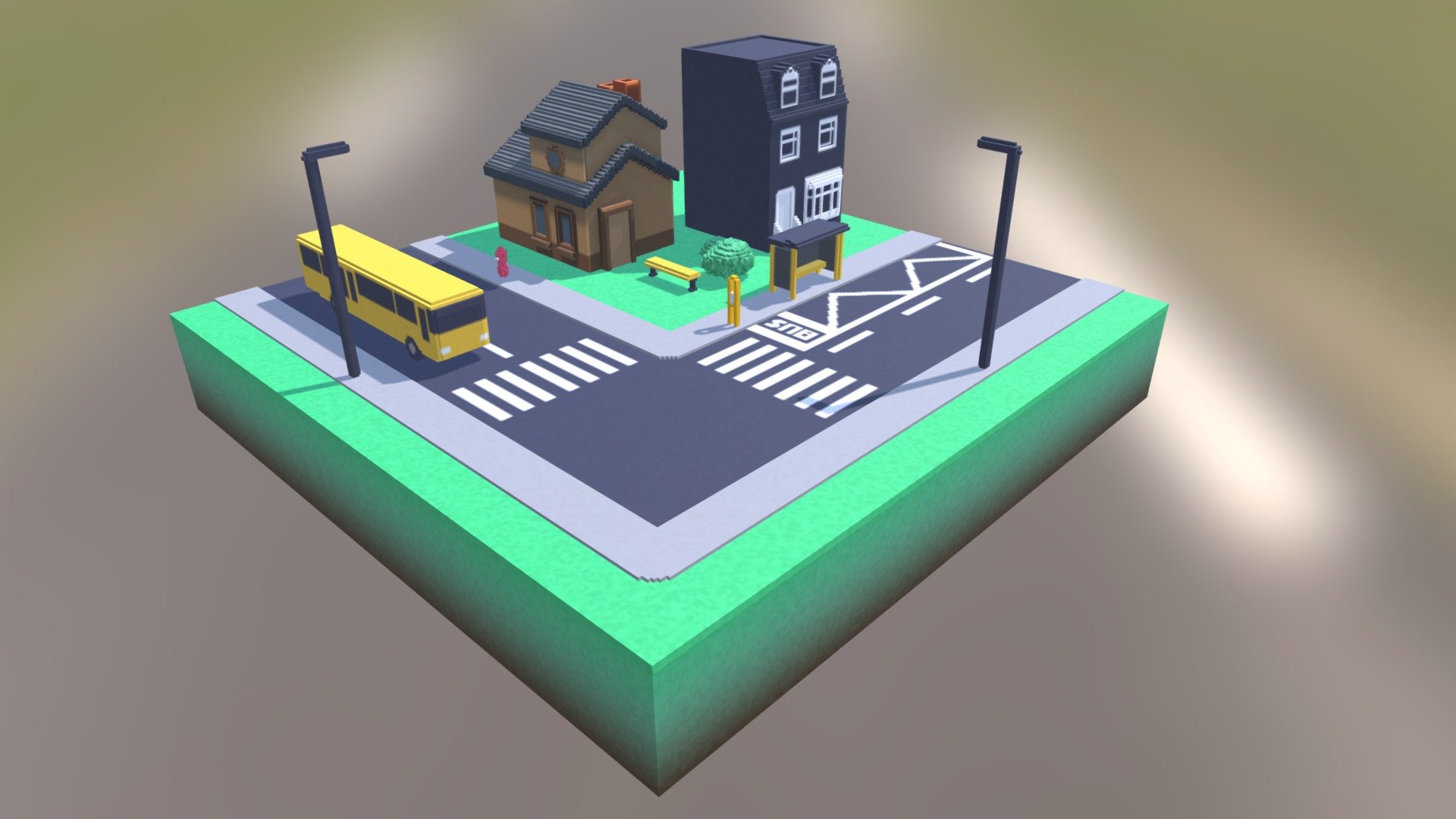 Tiny Voxel City - 3D model by fatemeh (@fatemeh_khoshkam) [0584c5d ...