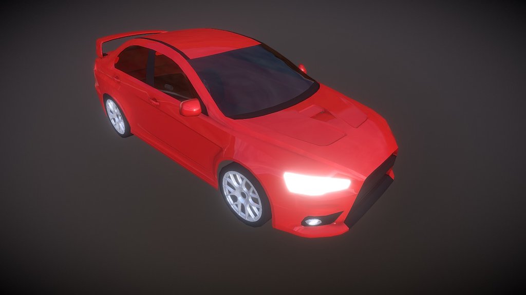 Mitsubishi EVO - Download Free 3D model by Serjogasan [058614e] - Sketchfab