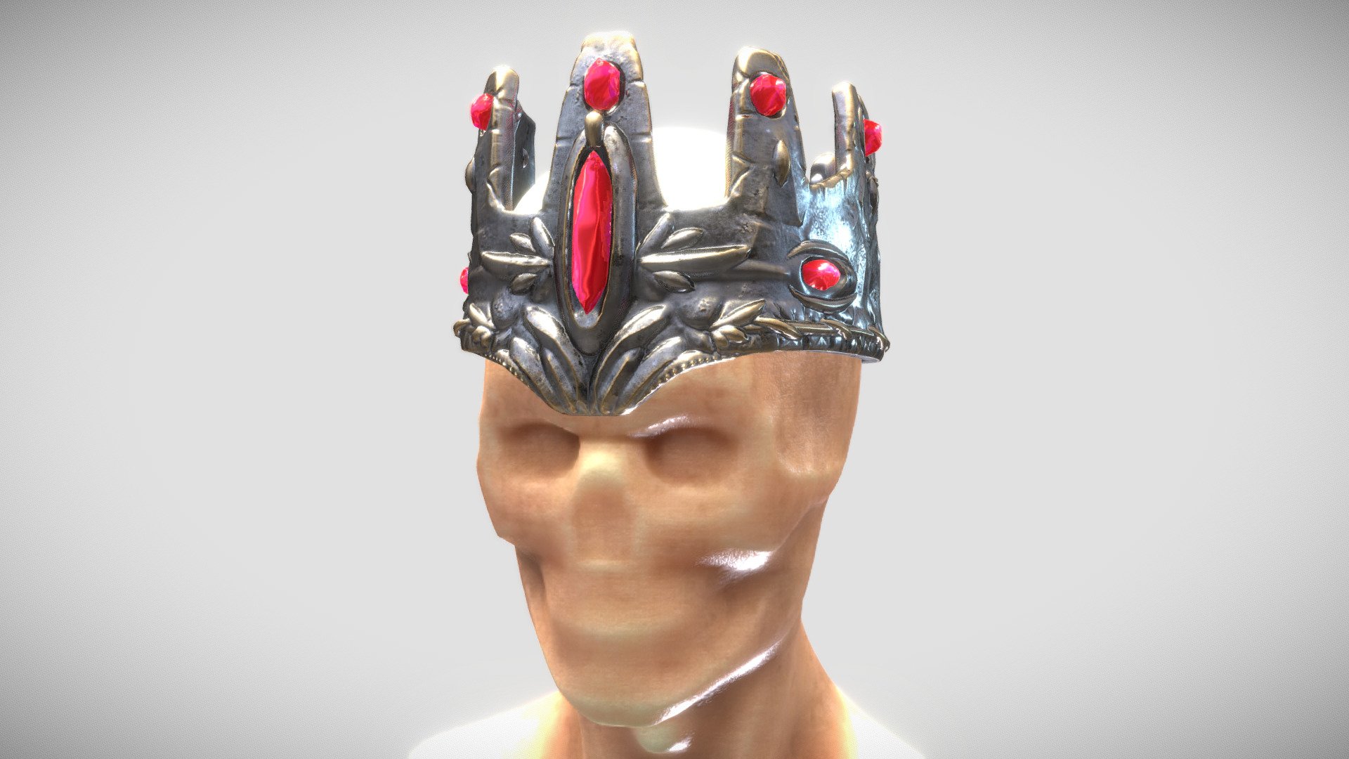 King Silver Ruby Crown Queen - Buy Royalty Free 3D model by Lucid ...