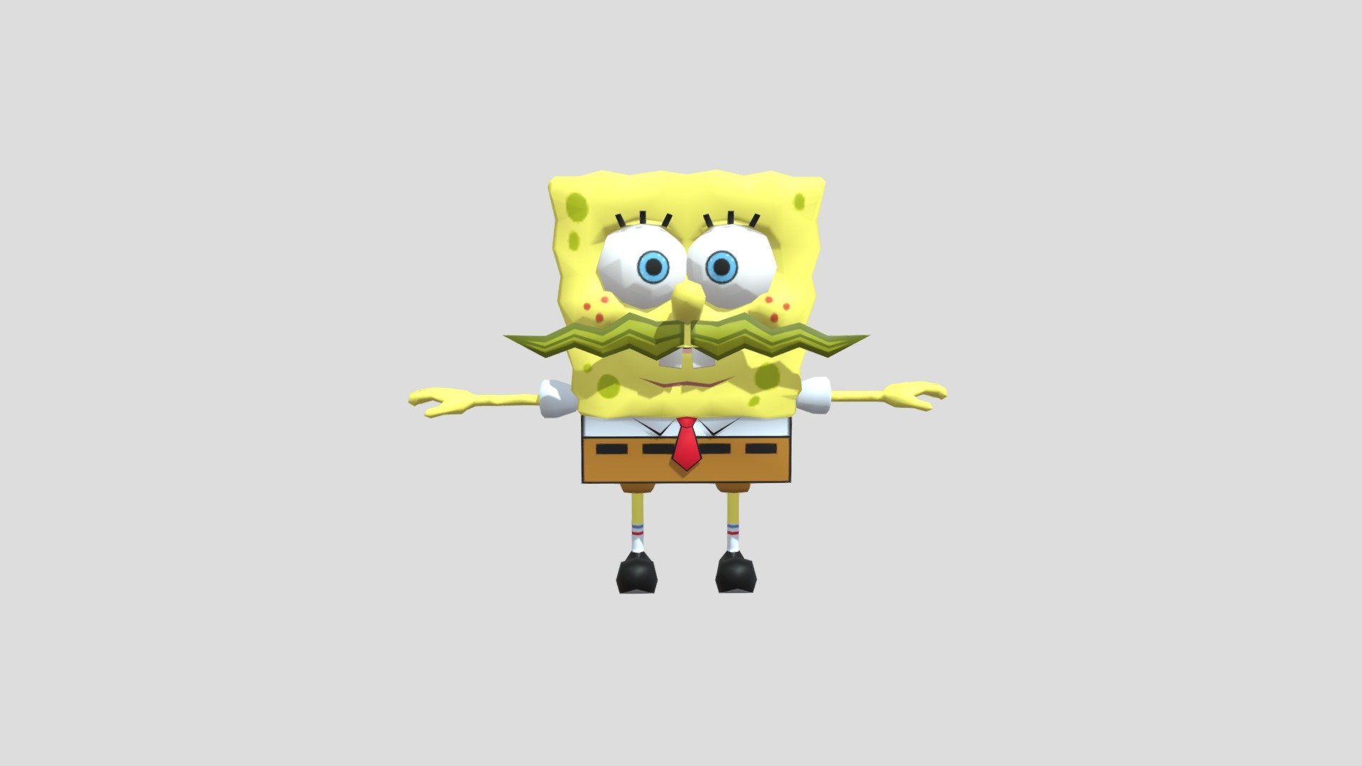spongebob_mustache_bind - Download Free 3D model by samrahimi2013 ...