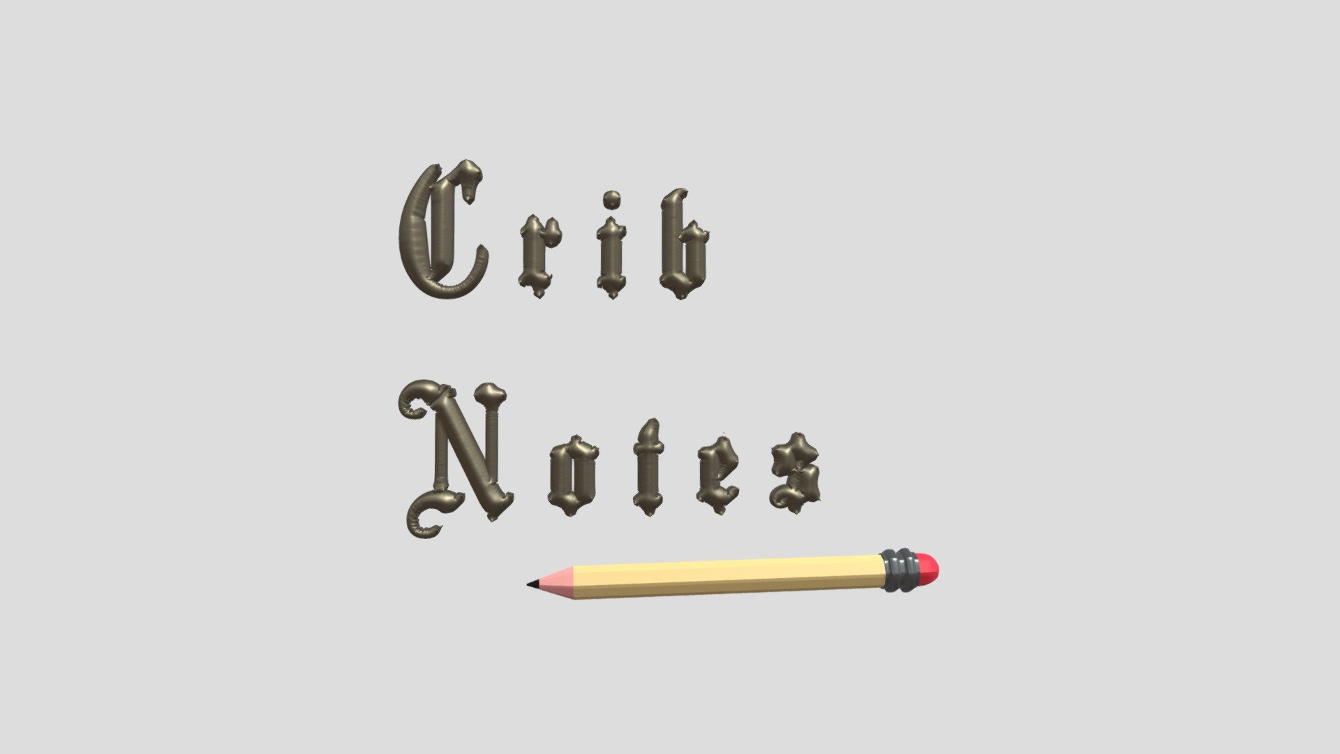 Crib Notes INFLATE Text - Download Free 3D model by Akinremi [058ba25 ...