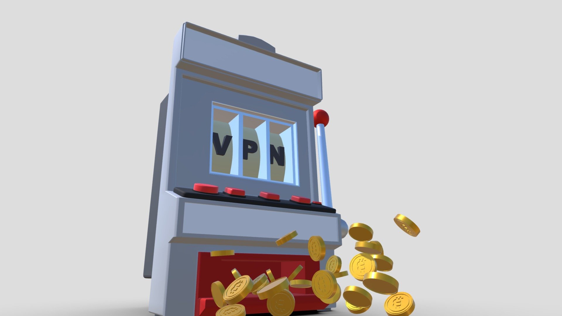 Future Slot Machine - Download Free 3D model by Easy Easel (@easyeasel ...