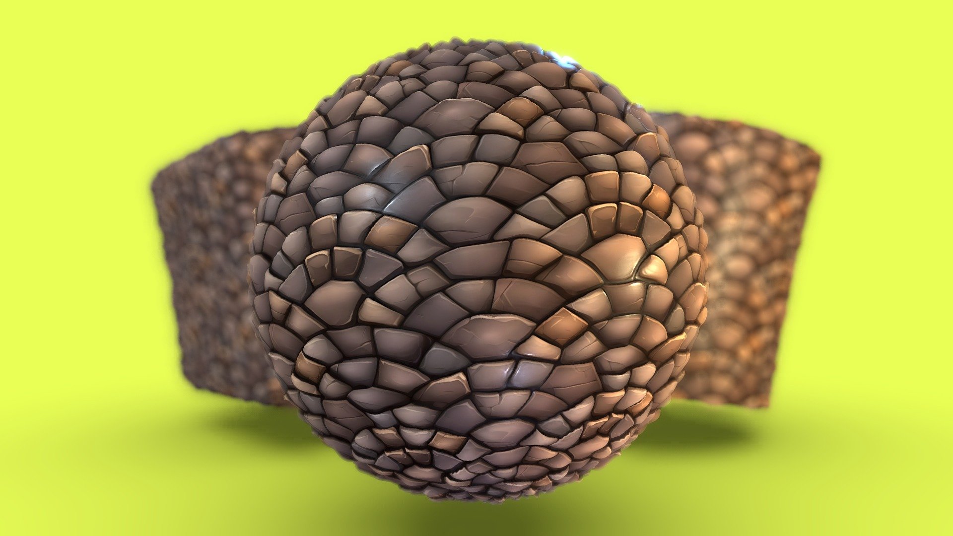 Stylized PBR Texture / Material Cobblestone - Buy Royalty Free 3D model ...