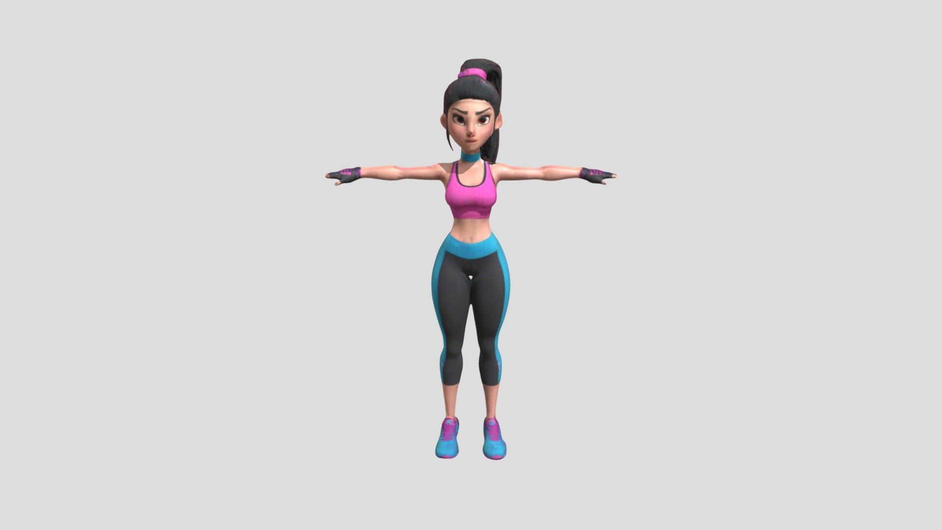 Fitness Pose - Download Free 3D model by felipemaisuk [058dc78] - Sketchfab