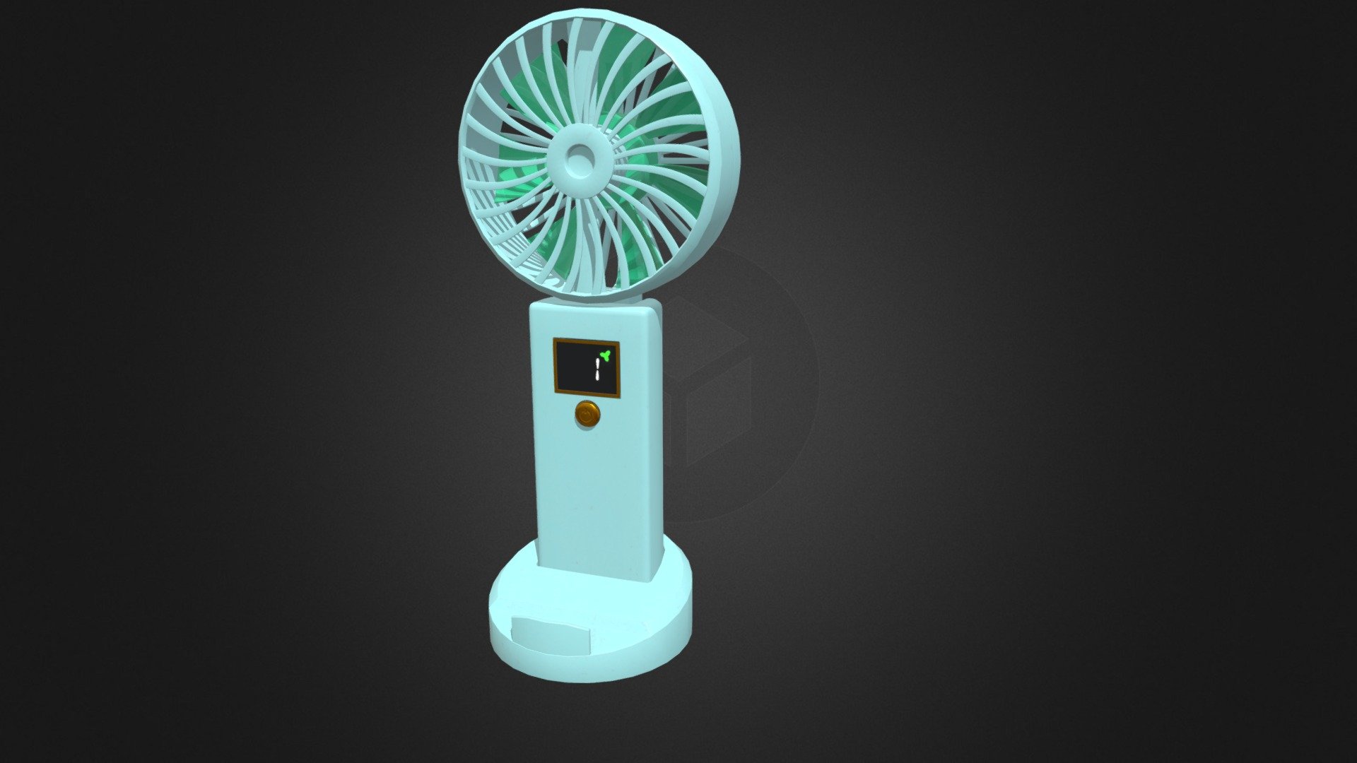 Portable handheld fan - Download Free 3D model by Red Kaiser ...