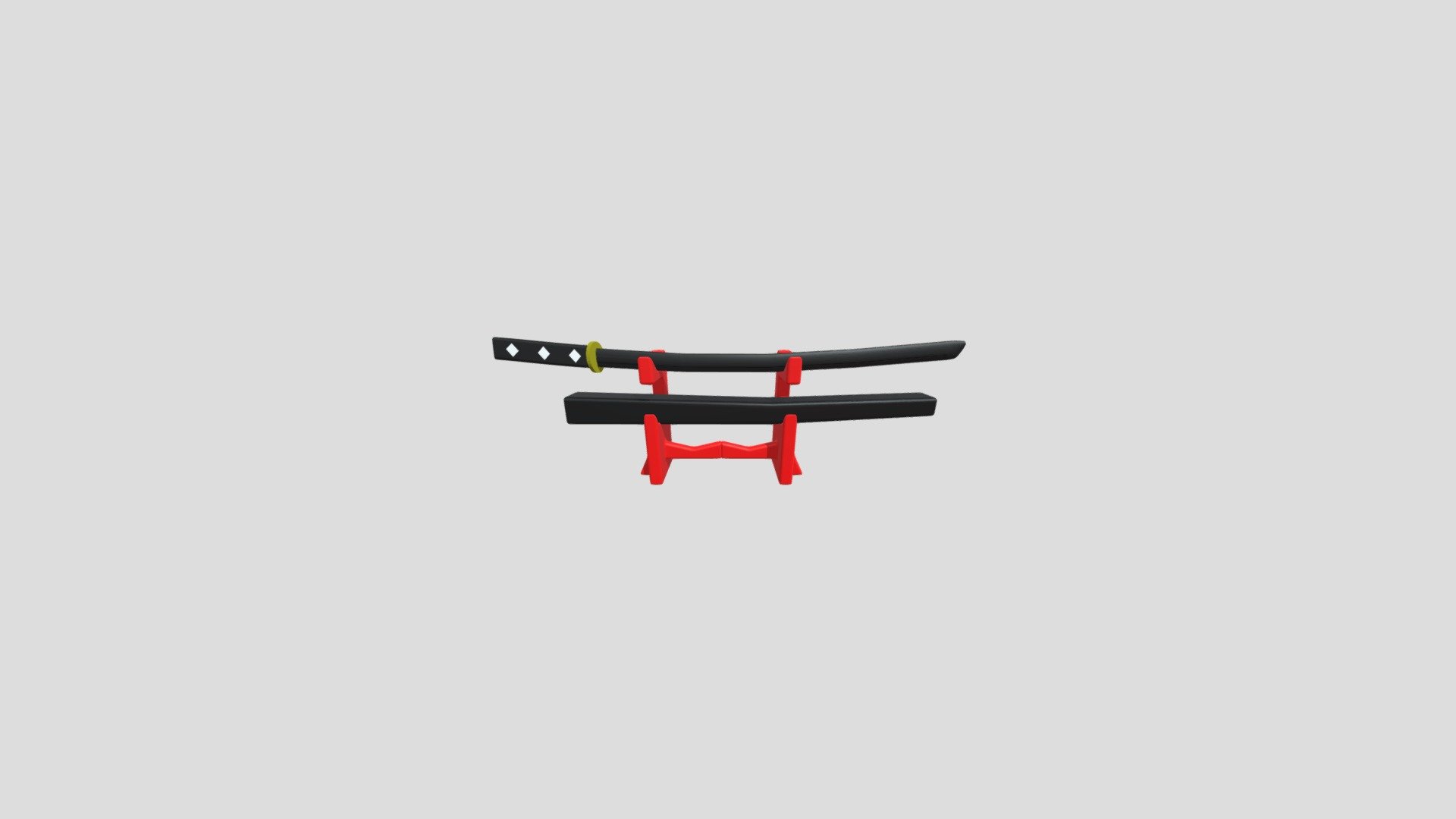 a simple Katana with a stand - 3D model by cheapmodelseller [0591cde ...