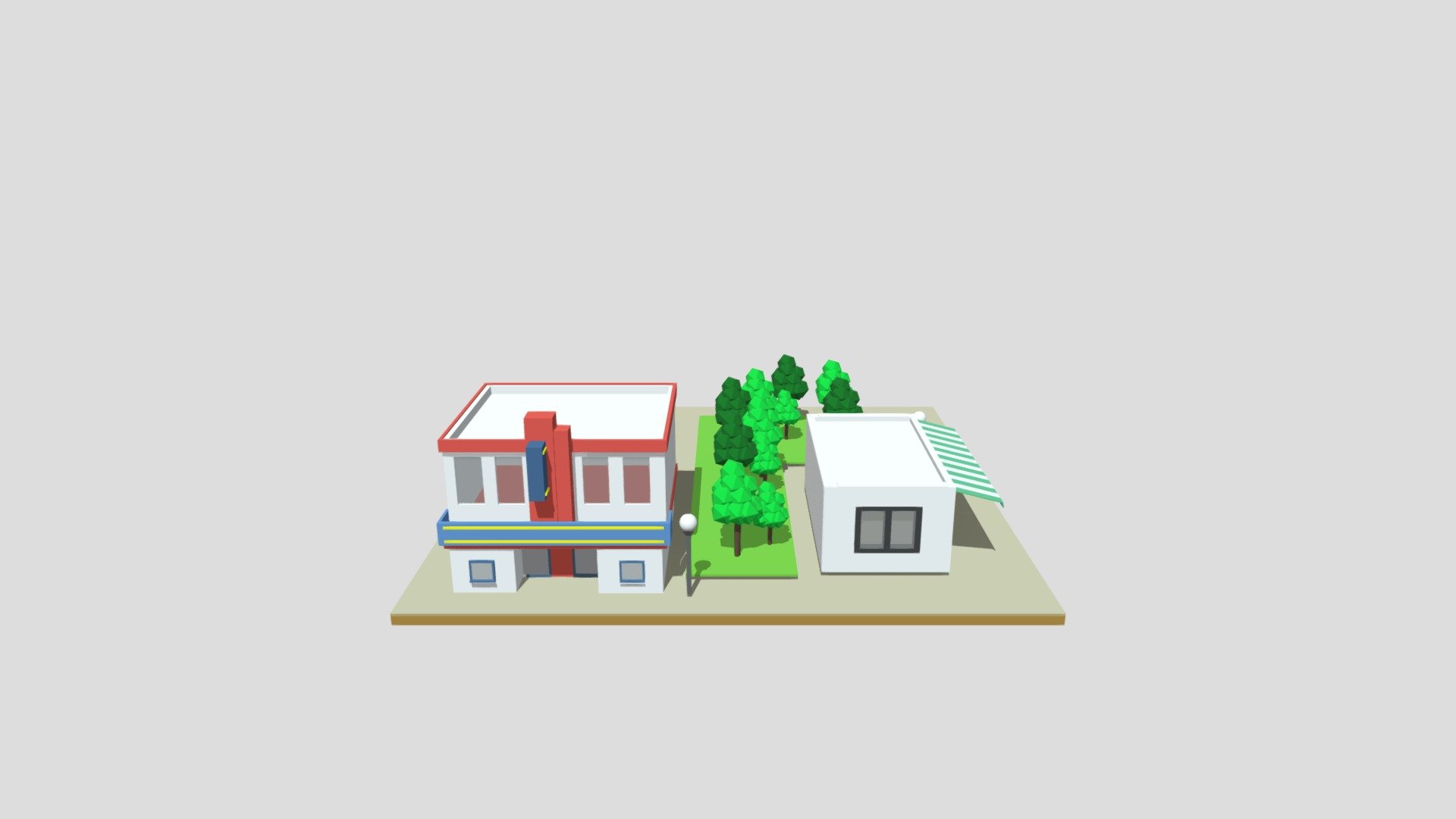 Small town - Download Free 3D model by luisguilhermefoliveira [05957e6 ...