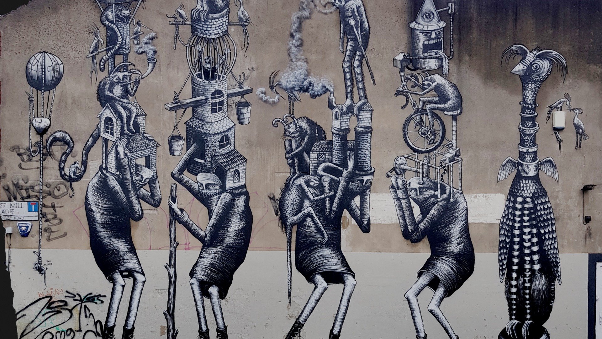 Surreal mural - 3D model by SenYul [0595e91] - Sketchfab
