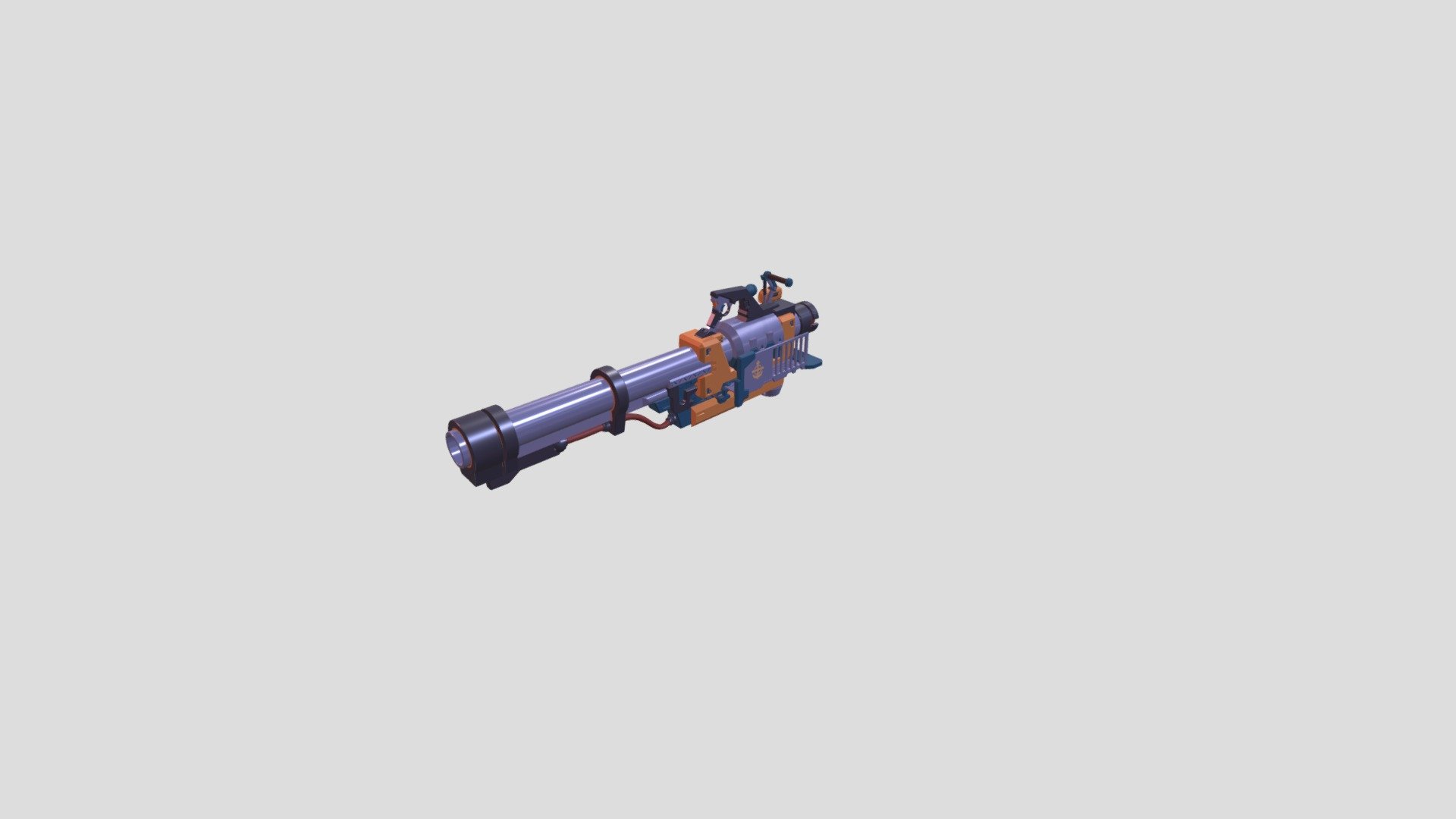 Mechanical gun - 3D model by Zheng.Luo [05961c0] - Sketchfab