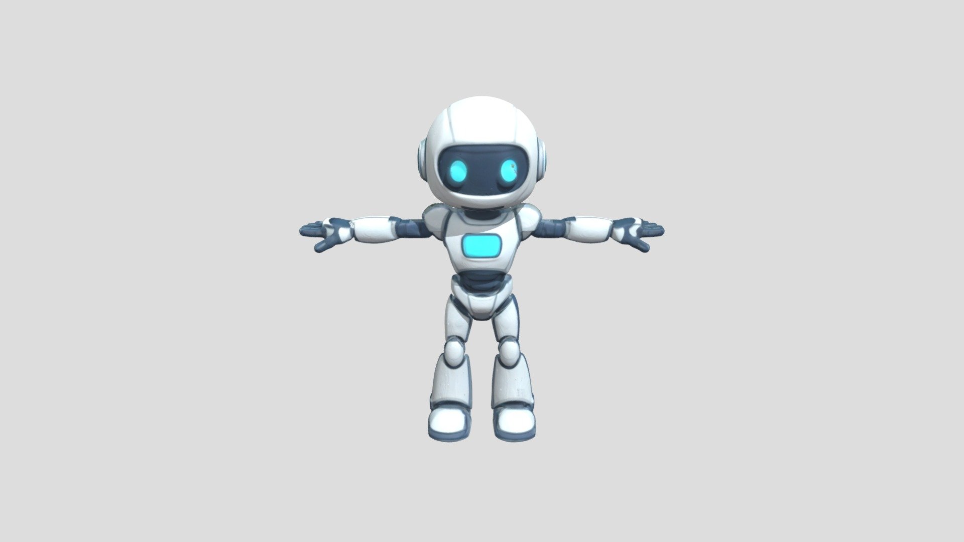 Friendly Robot - Download Free 3D model by fadzleina [05978e8] - Sketchfab