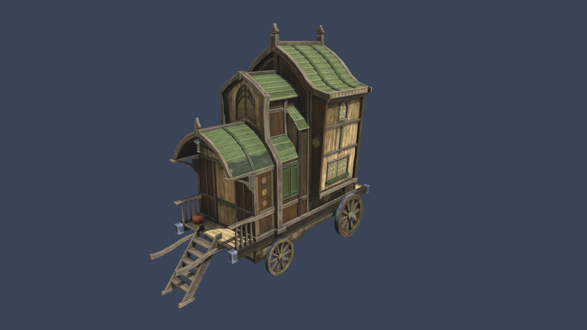 Celtic Fantasy Caravan - 3D model by LoganAllen [0598b84] - Sketchfab