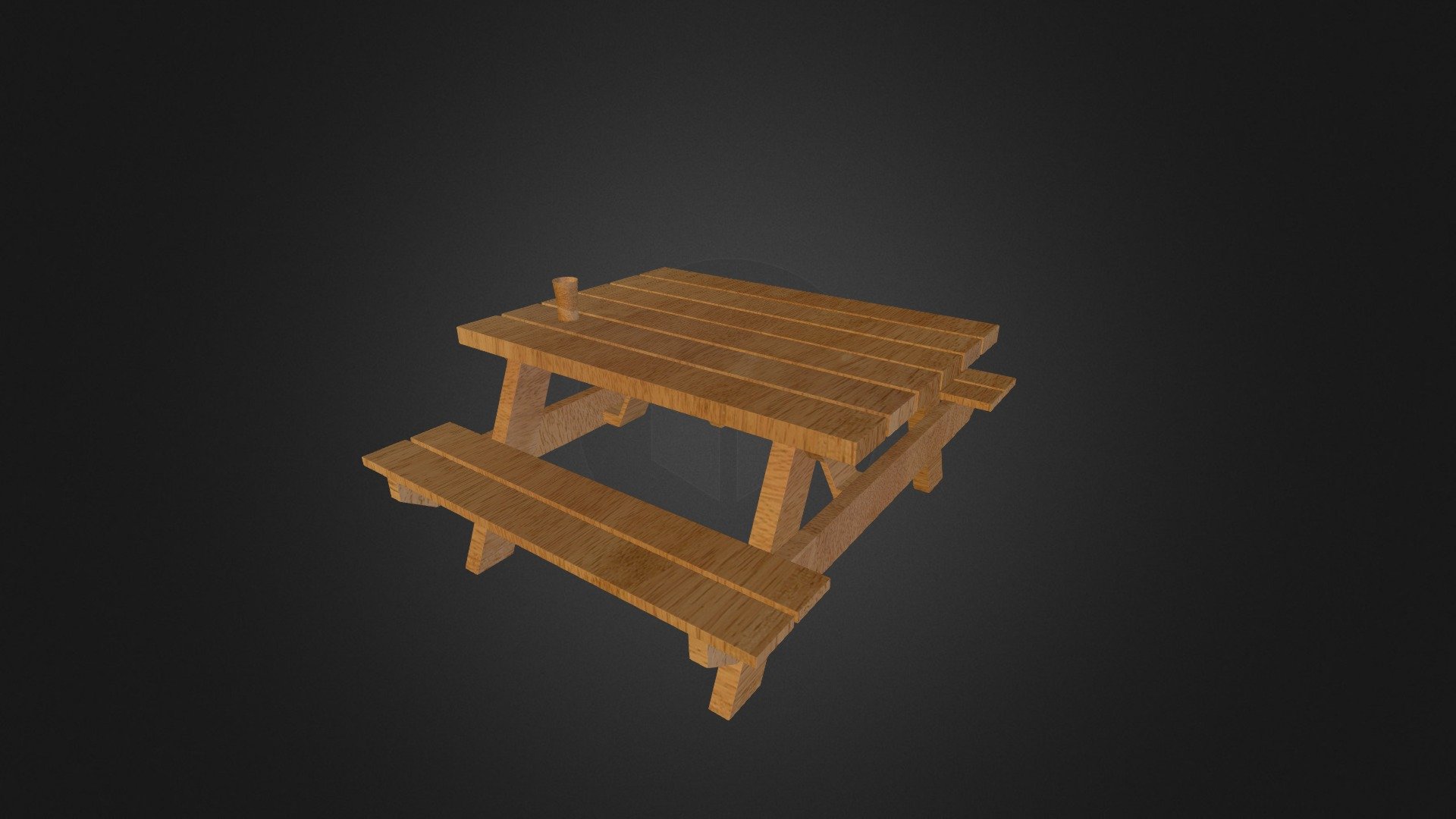 Picknick Table - 3D model by Blackgrave [0599244] - Sketchfab