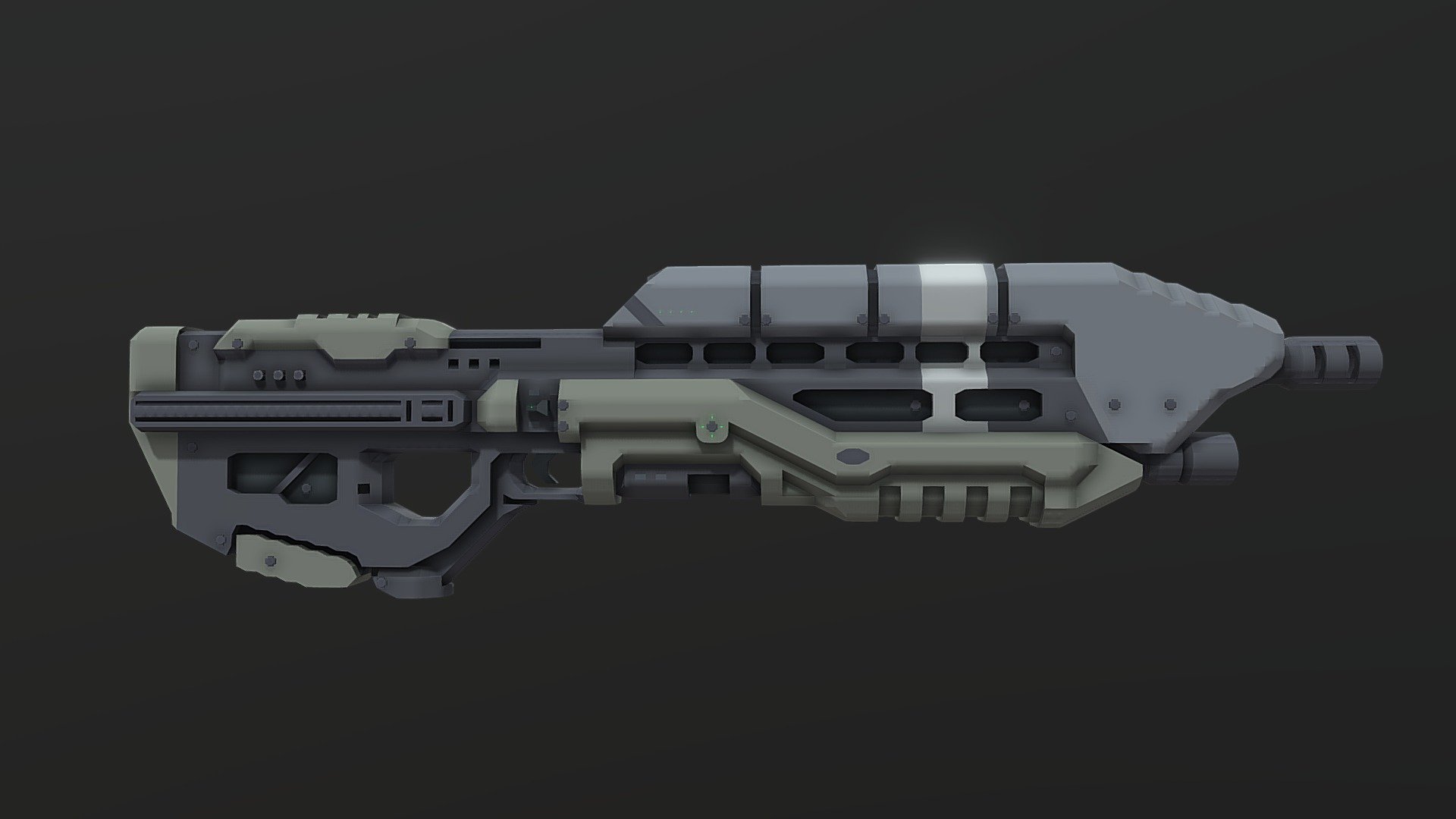 MA5D Assault Rifle [Halo] ZEO - Download Free 3D model by ZEO CMF ...