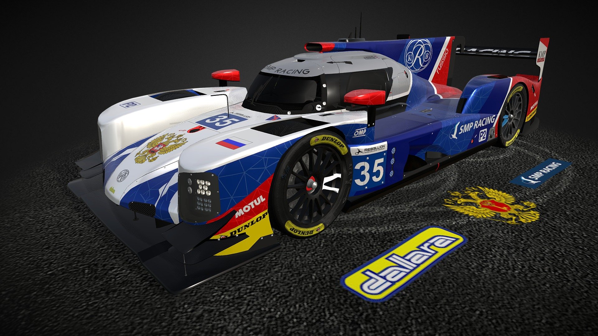 SMP Racing Dallara p217 (2018) - 3D model by jdaniel_92 (@jdaniel_gz ...