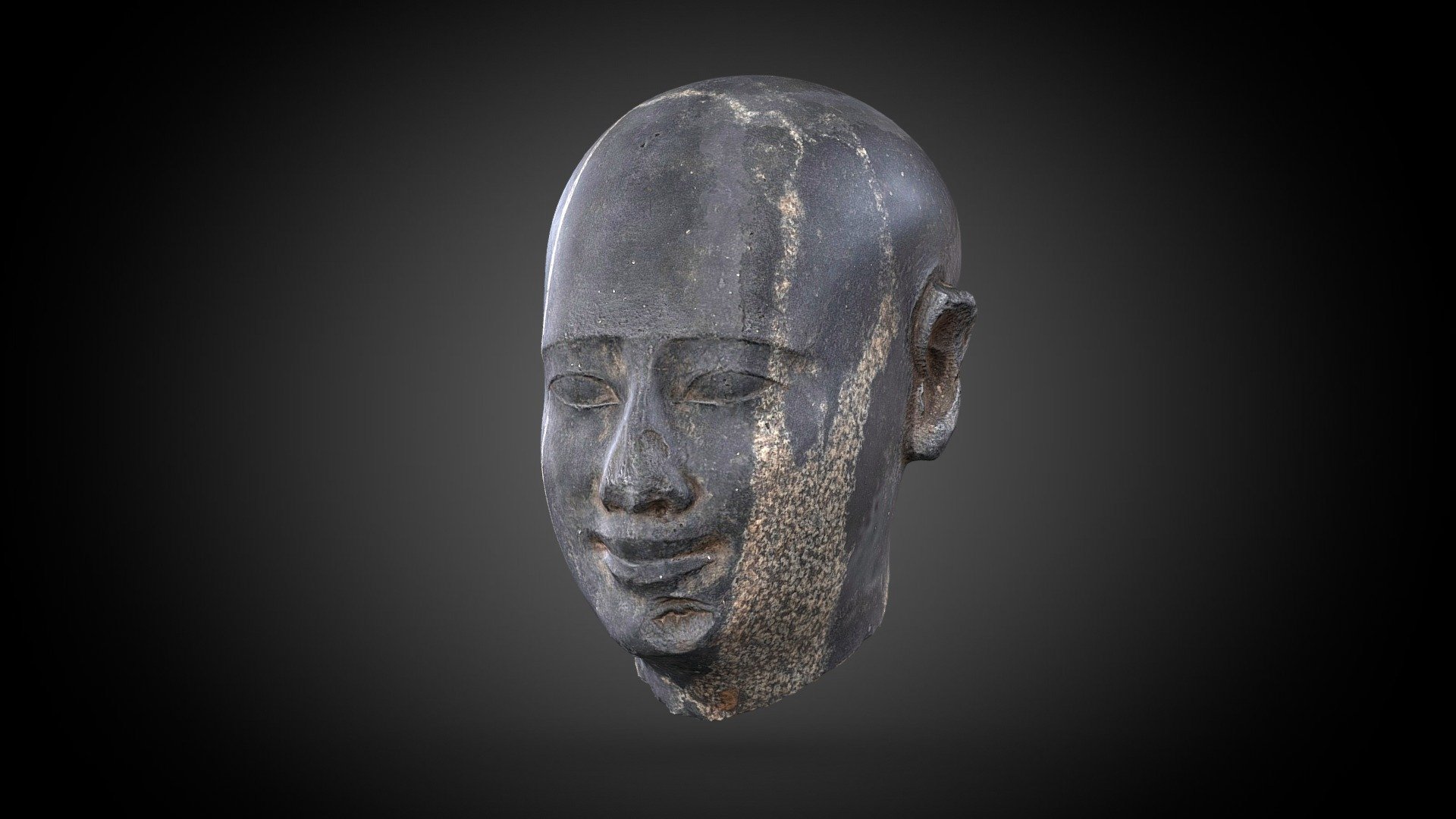 Head of a Male Statue - 3D model by Museo Egizio (@Museoegizio ...