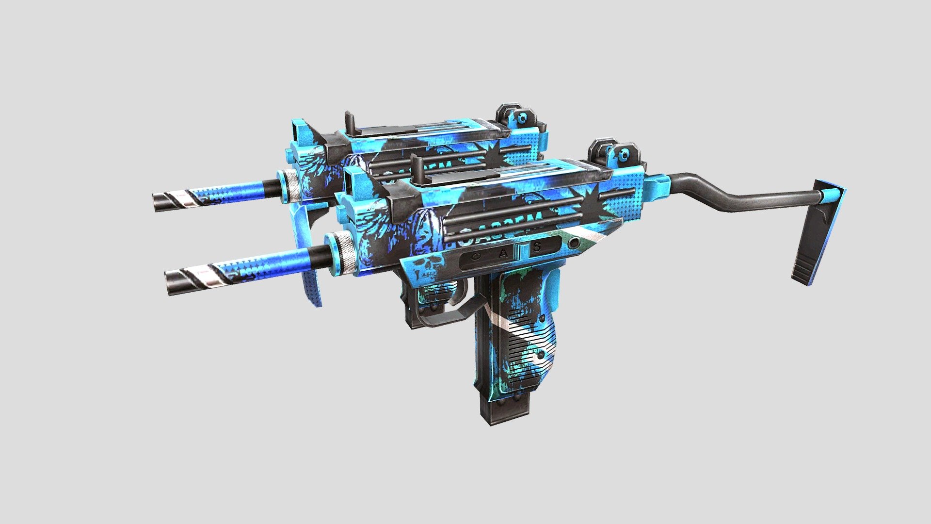 Double Uzi - 3D model by Long Nguyễn (@LongNguyen89) [059bf56] - Sketchfab