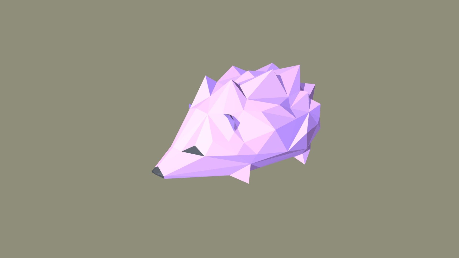 Low Poly Hedgehog - 3D model by ashabayev [059c8be] - Sketchfab