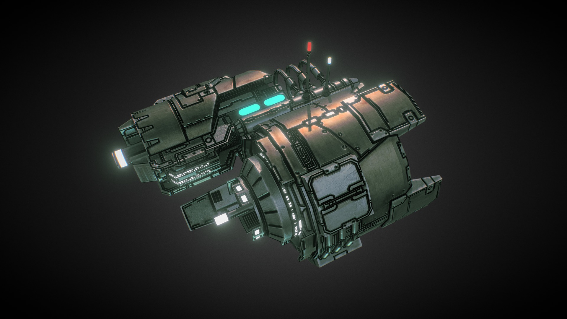 Starfall Tactics — Gwydion Deprived frigate - 3D model by Snowforged ...