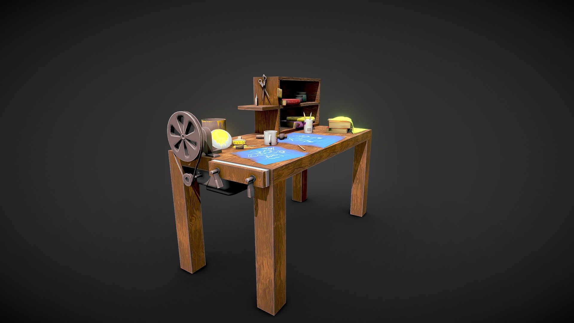 Stylized Crafting Table - Buy Royalty Free 3D model by Ali.Assiri (@Ali ...