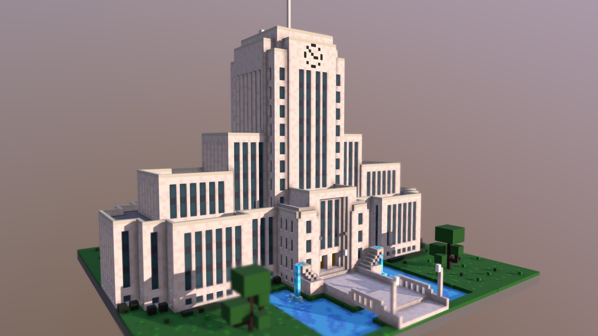 Vancouver City Hall - 3D model by mazout [059dae4] - Sketchfab