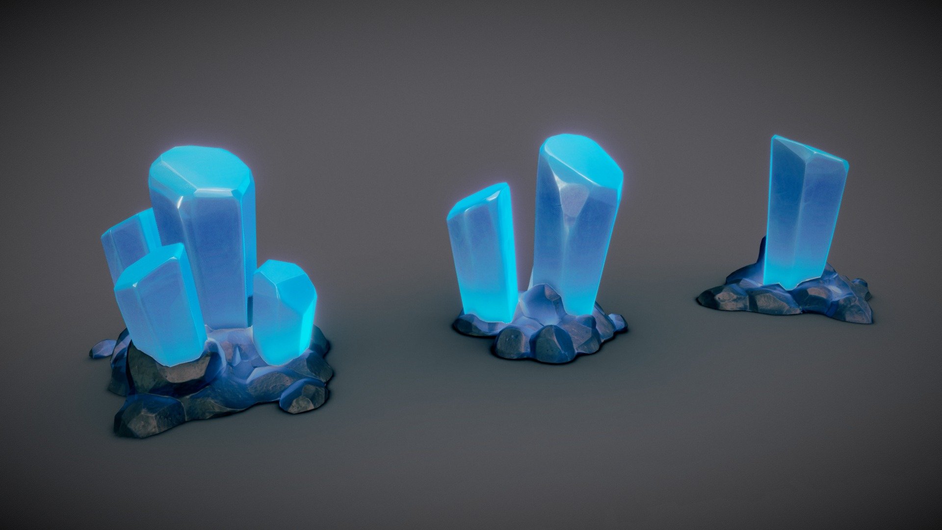 Stylized Crystal Clusters - Buy Royalty Free 3D model by otzee [059e125 ...