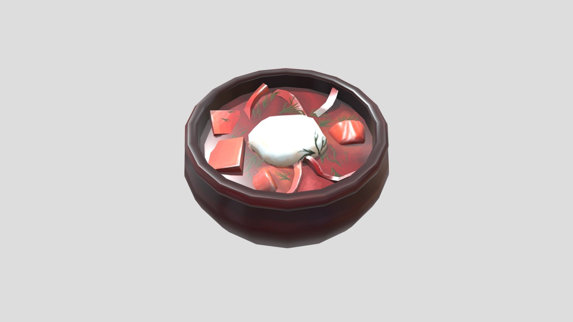 Borscht Handpainted - 3D model by Anastasiia Kubrak (@anastasiiakubrak ...