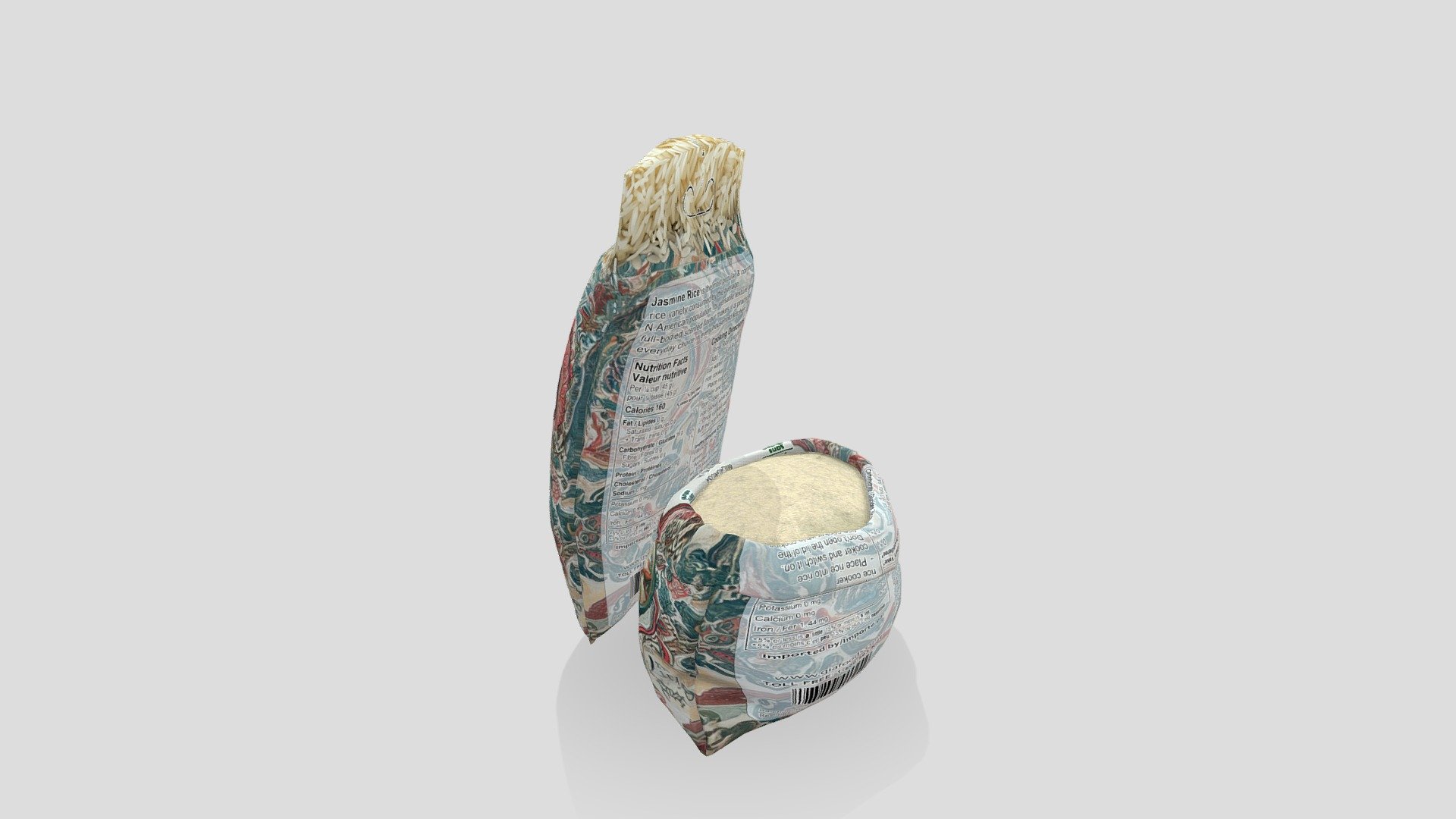 Rice bag "GIA Jasmine" 2 - 3D model by Gaidzi [05a1551] - Sketchfab