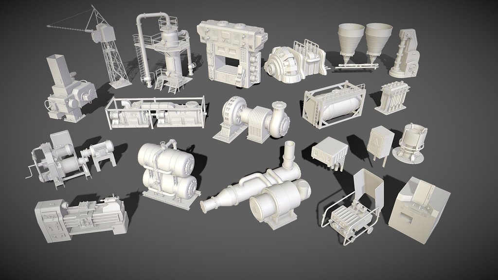 Kitbash - A 3D model collection by James Robbins (@3DTensn) - Sketchfab