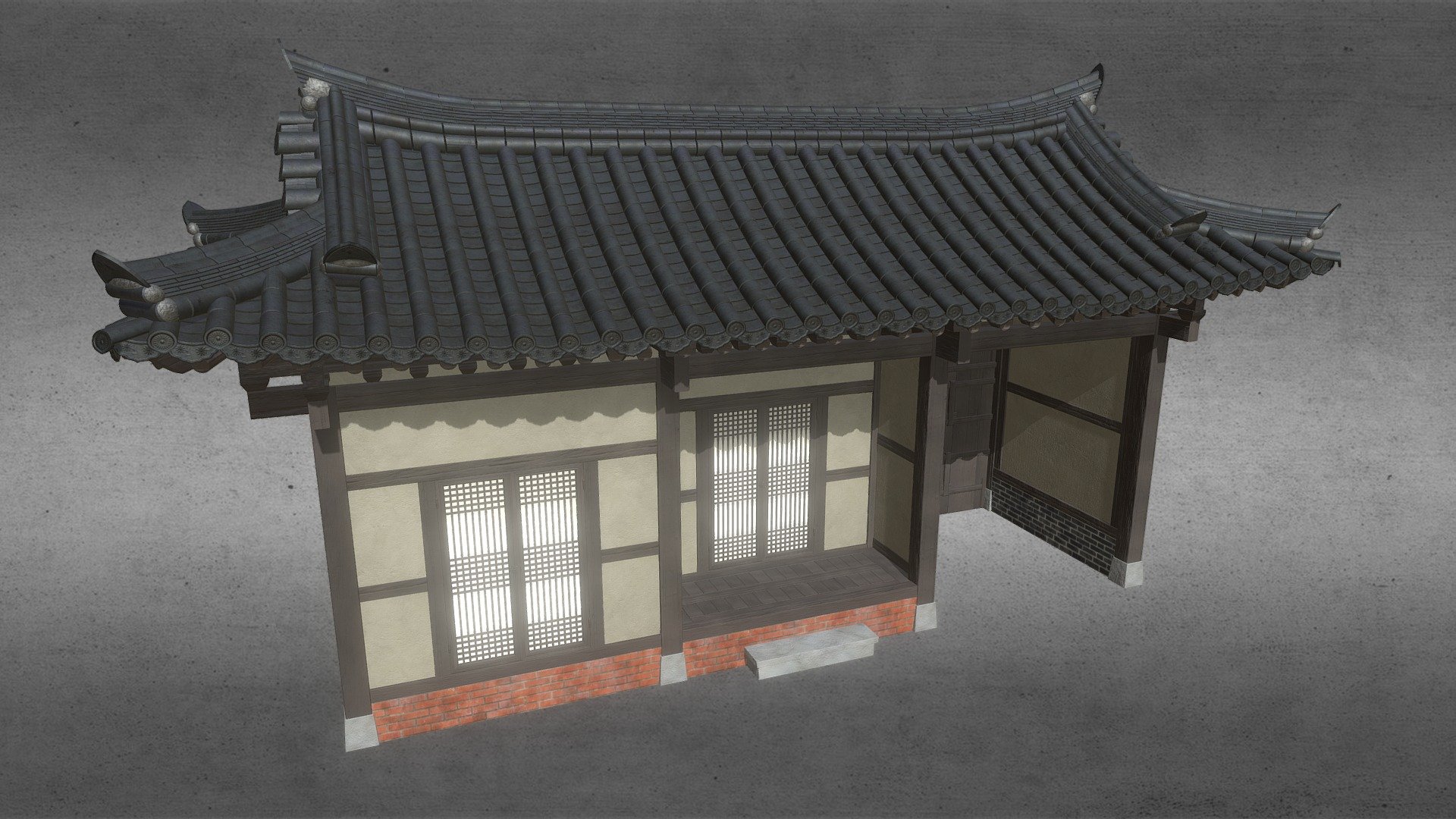 Hanok korea Tradition House - 3D model by detecmen [05a1ab8] - Sketchfab