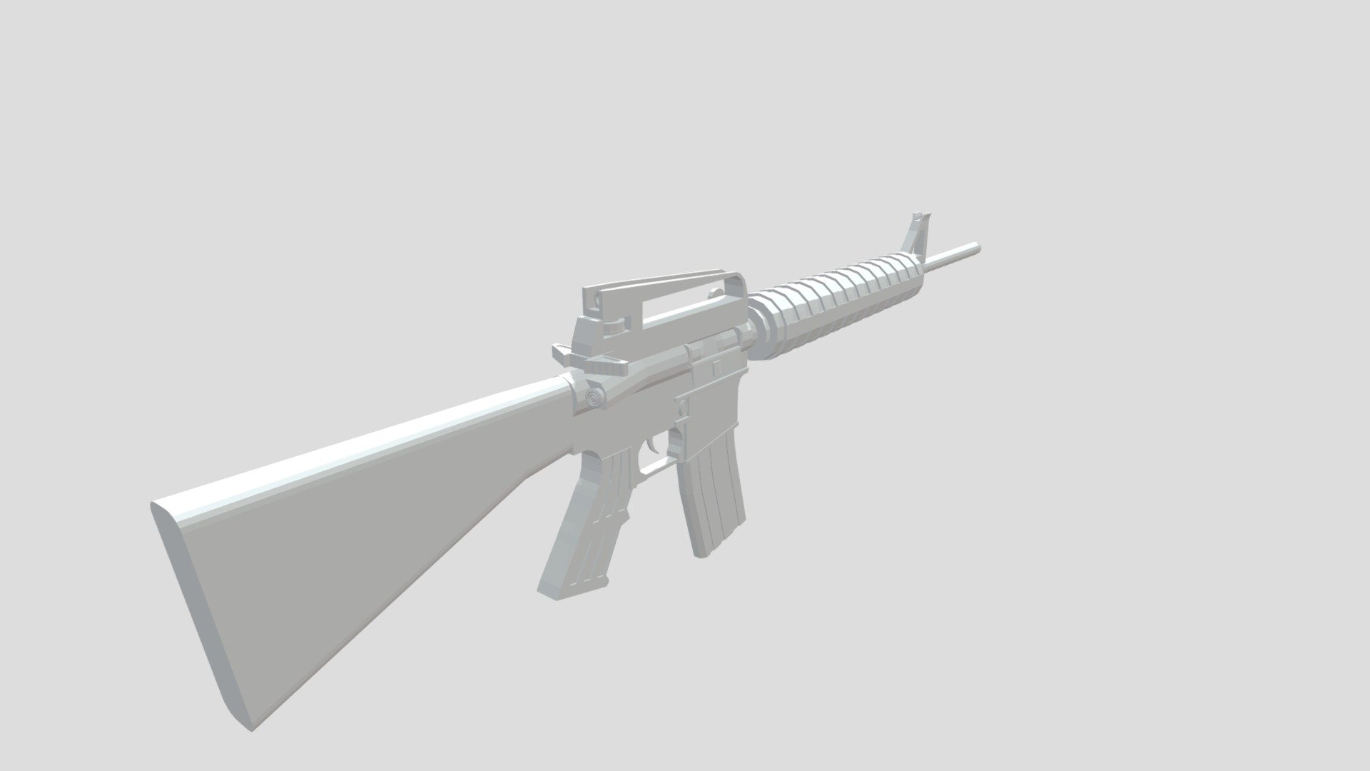 Low-Poly M16A1 - Download Free 3D model by Konstantinos.Simantiras ...