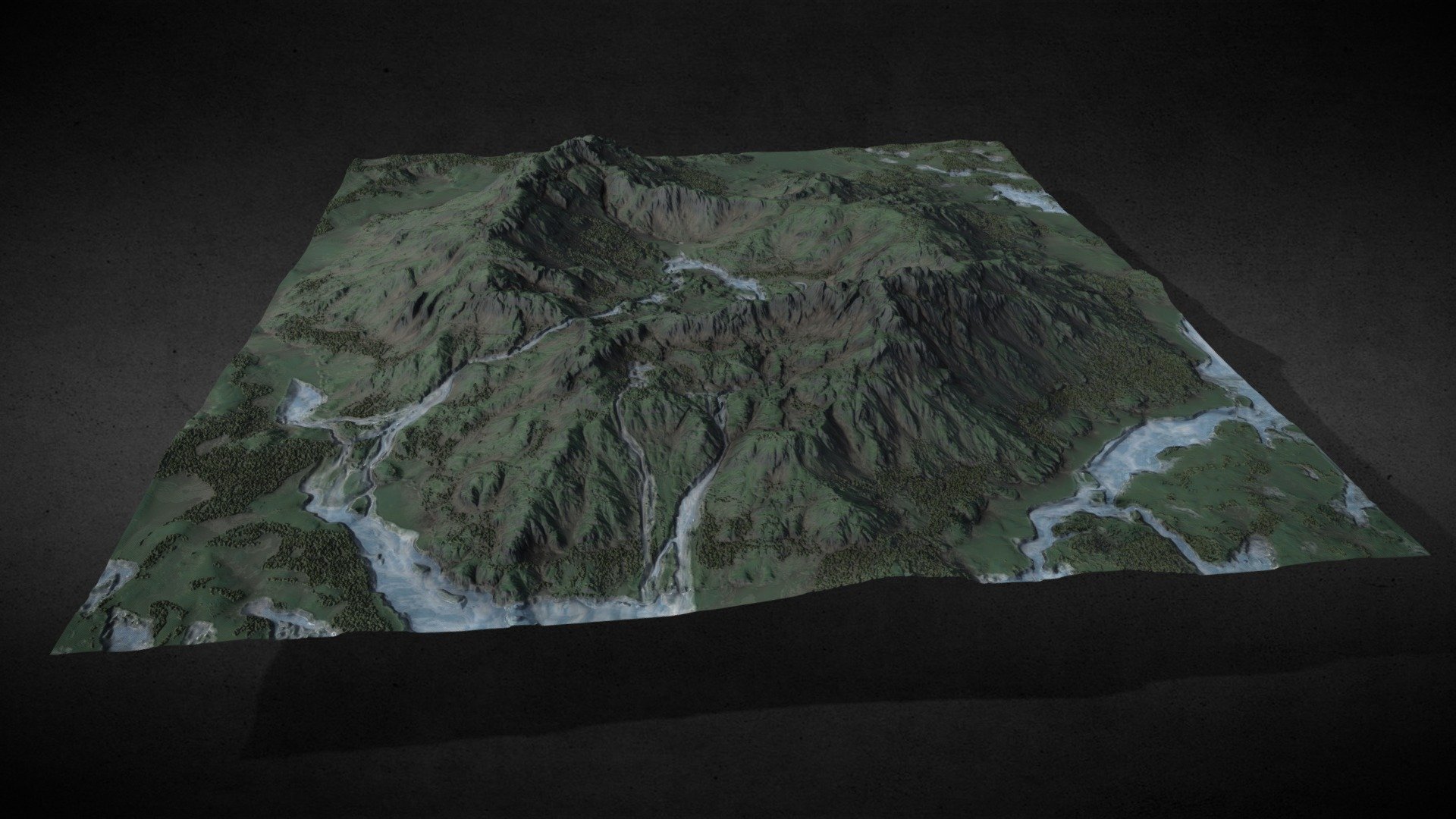 Landscape free - Download Free 3D model by Kwinto [05a23d3] - Sketchfab