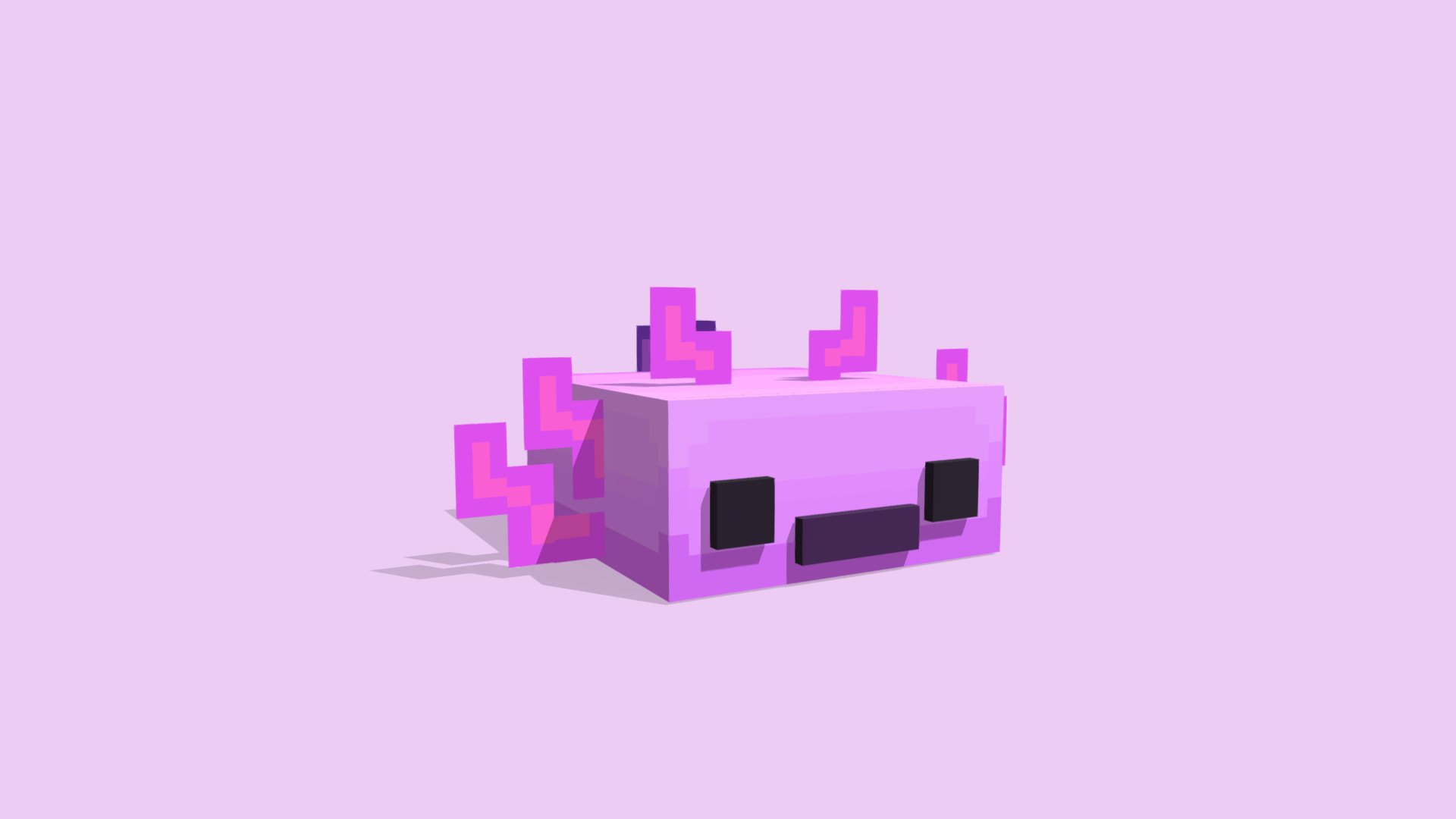 Axolot Hat | Minecraft Cosmetique - 3D model by Yorz3D [05a3fb7 ...