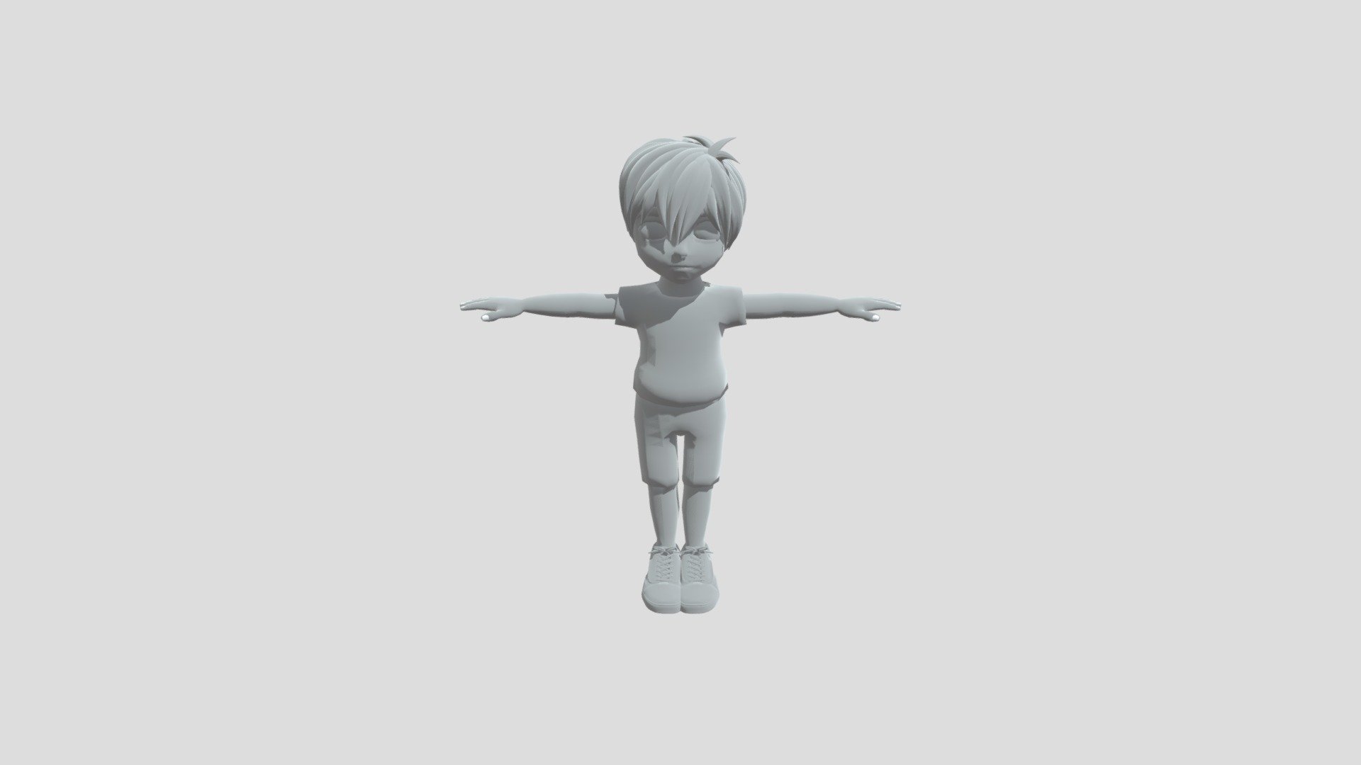 crying child with basic bones - 3D model by ★_Alix_★ (@cecaivanova84 ...