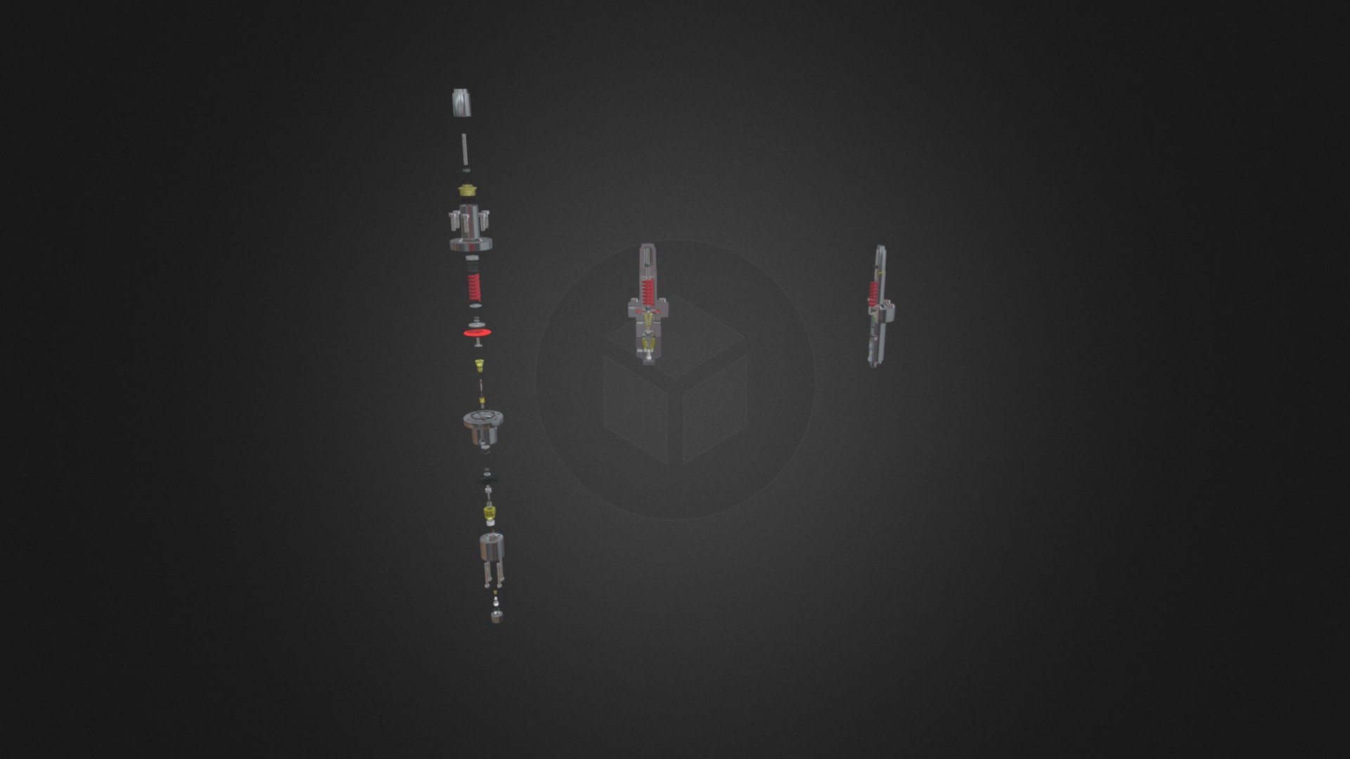 P095 MPS components, side, front cross section - 3D model by hishamsamy ...