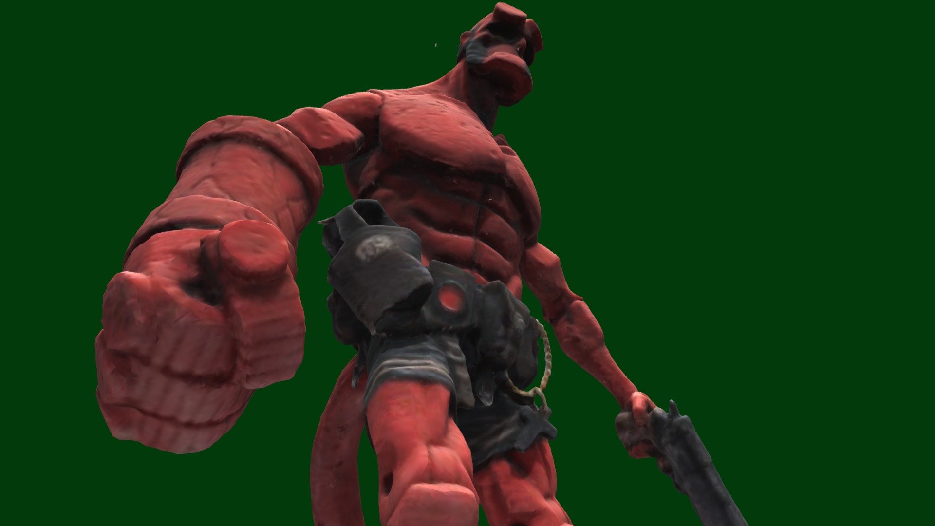 Hellboy - 3D model by Giovanni Rocha - corda | studio (@giovannirocha ...