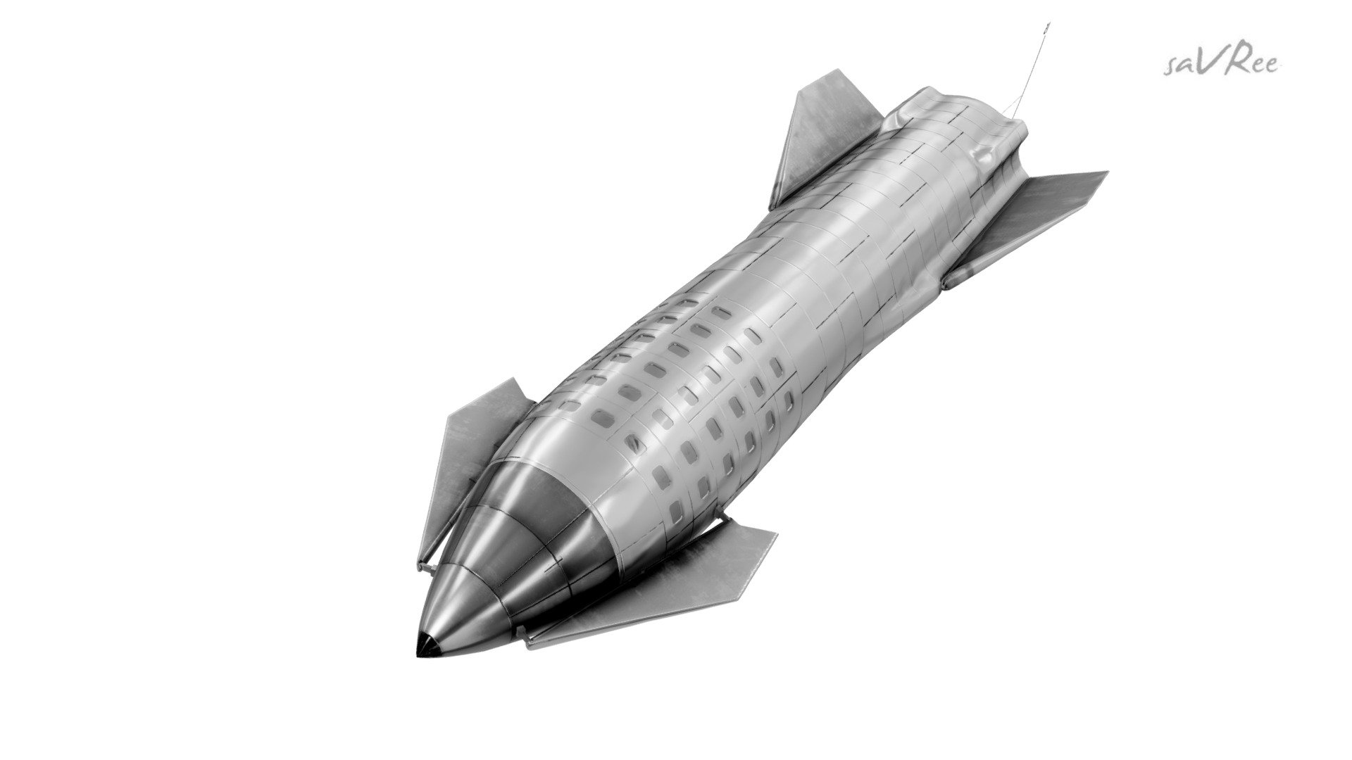Starship 2 - 3D model by saVRee [05a8702] - Sketchfab